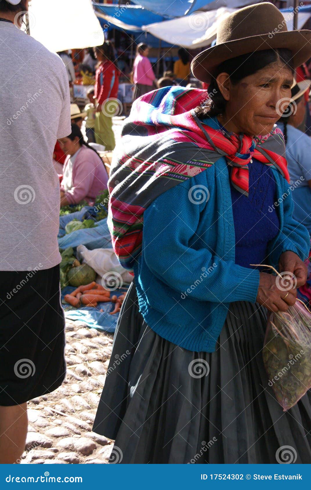 Quechua Indian Women Bargain and Sell Editorial Photography - Image of ...