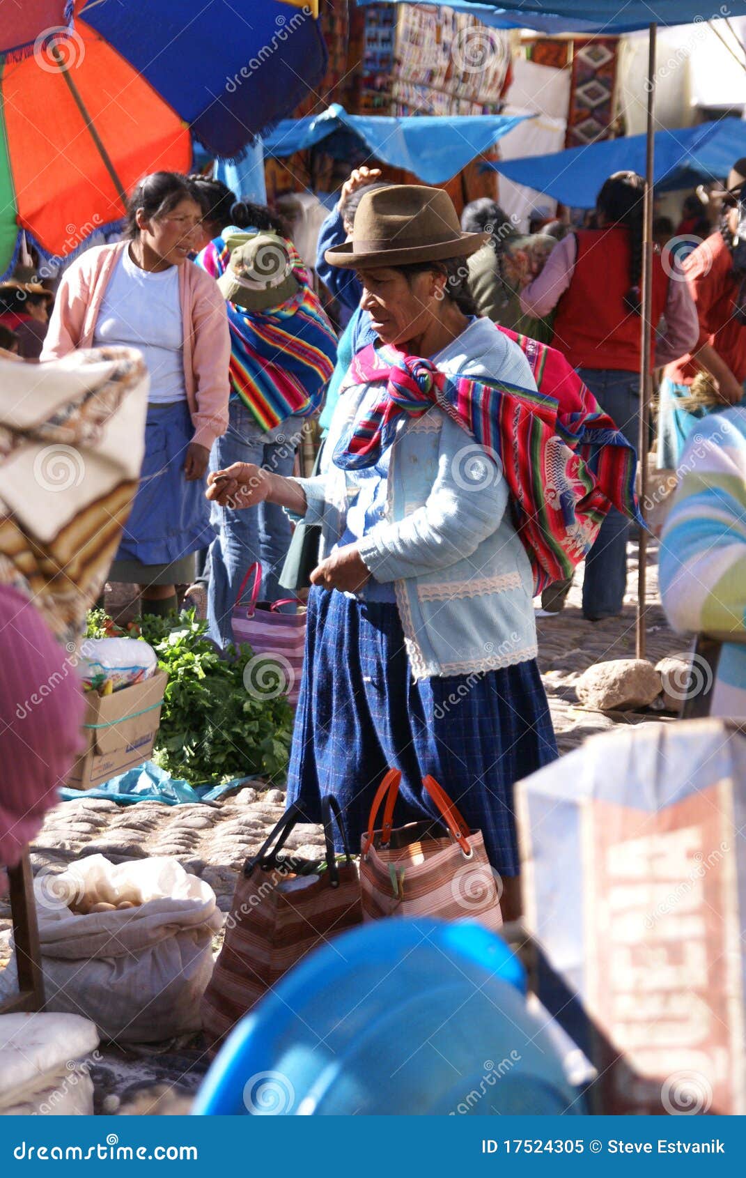 Quechua Indian Women Bargain and Sell Editorial Image - Image of peru ...