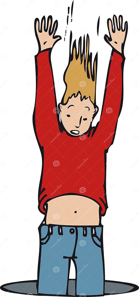 Queda ilustração do vetor. Ilustração de cartoon, mulher - 56855835