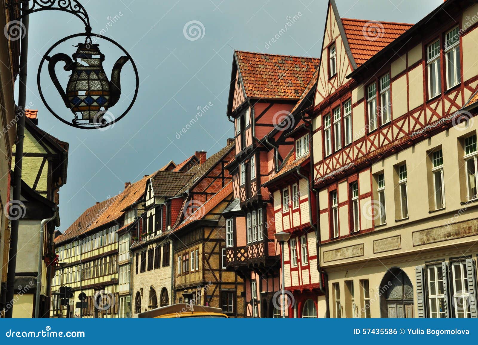 Quedlinburg foto de archivo. Imagen de recorrido, europa - 57435586