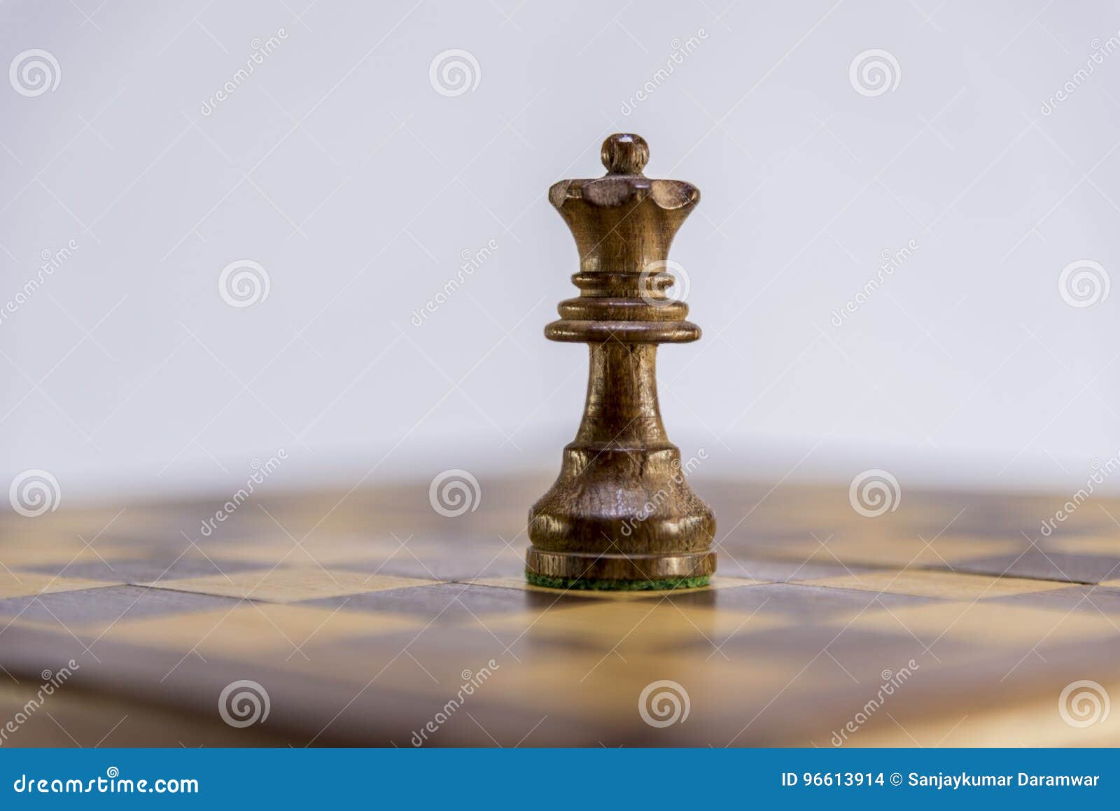 Queen Alone on Chess Board, Game of Chess Stock Photo - Image of choice ...