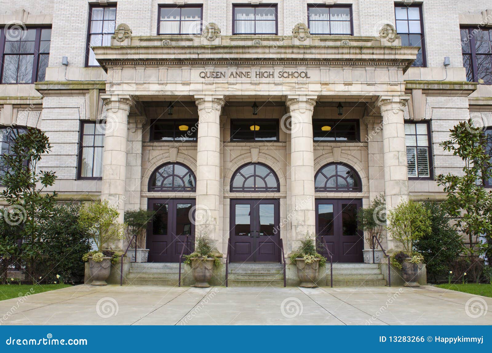 Queen Anne High School in Seattle Editorial Photo - Image of education ...