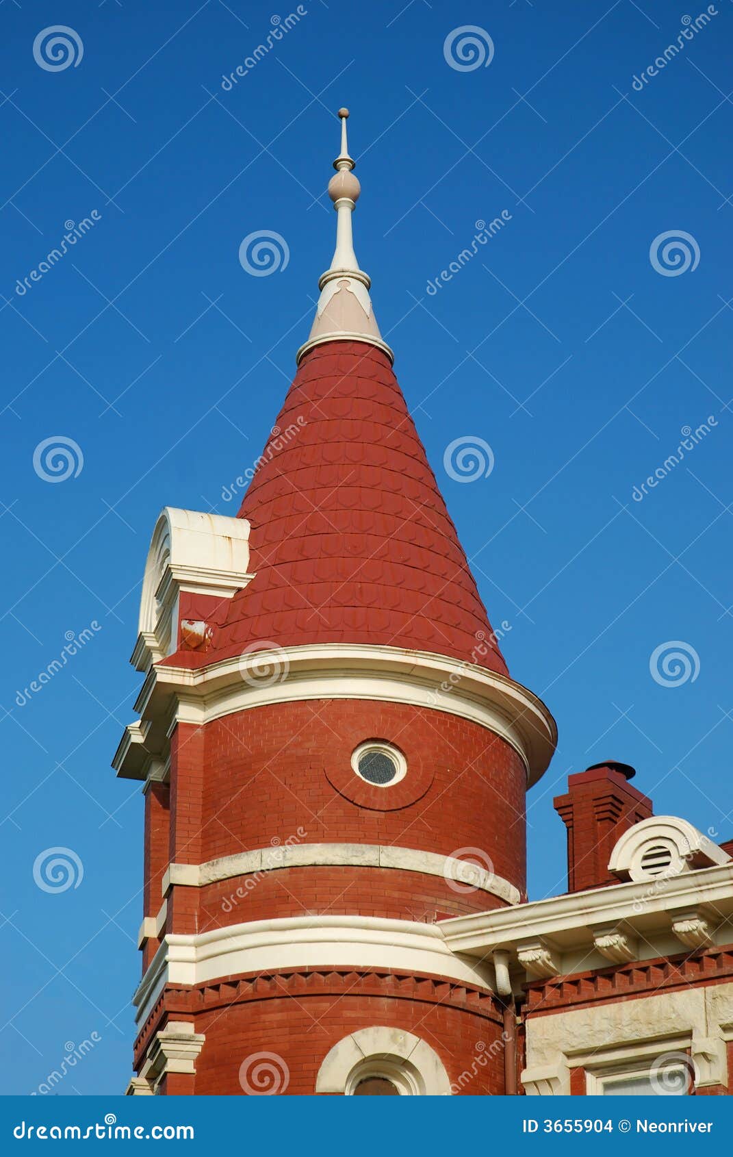 Queen Anne style tower stock photo. Image of tall, roof - 3655904