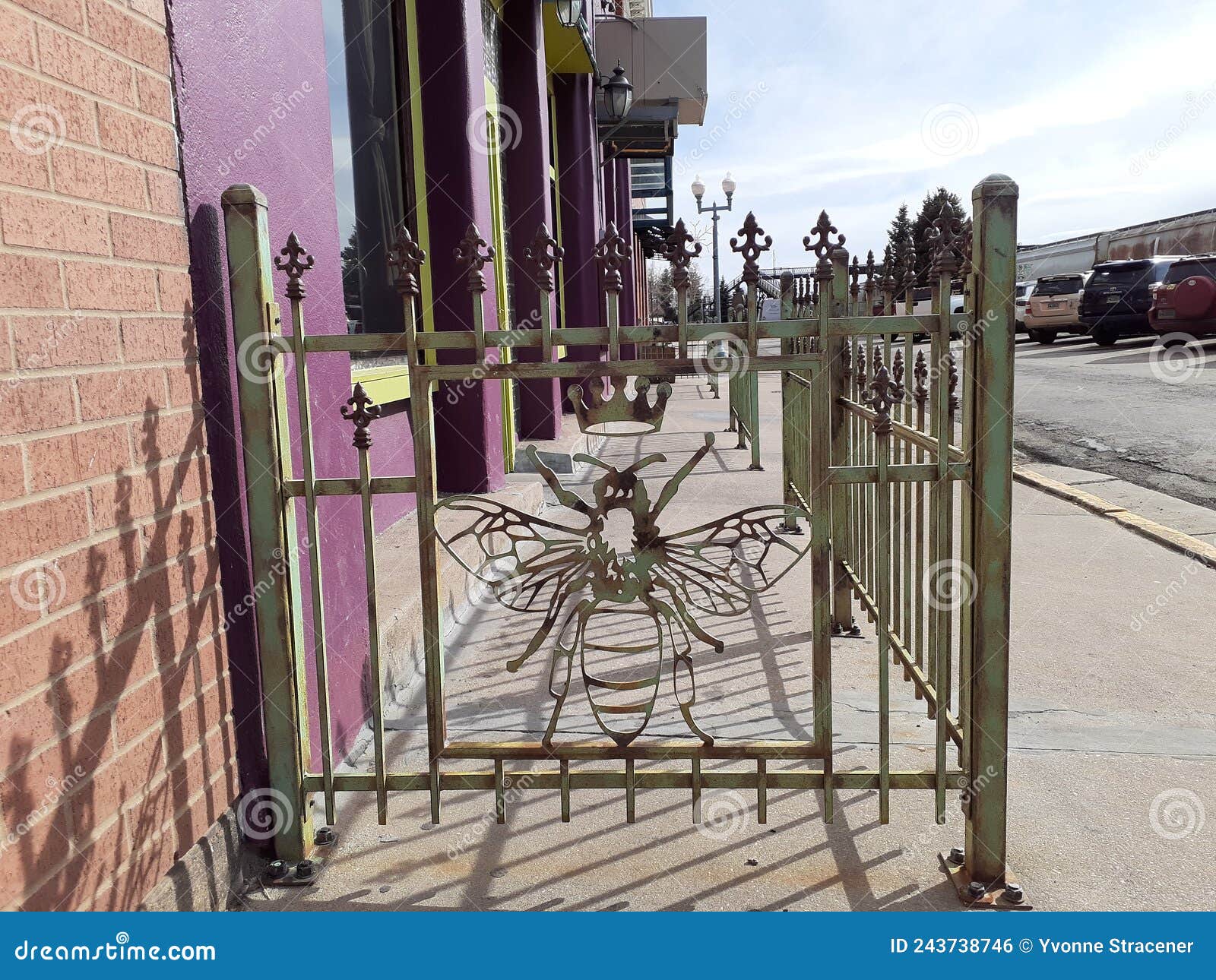 Queen Bee antique gate stock photo. Image of furniture - 243738746