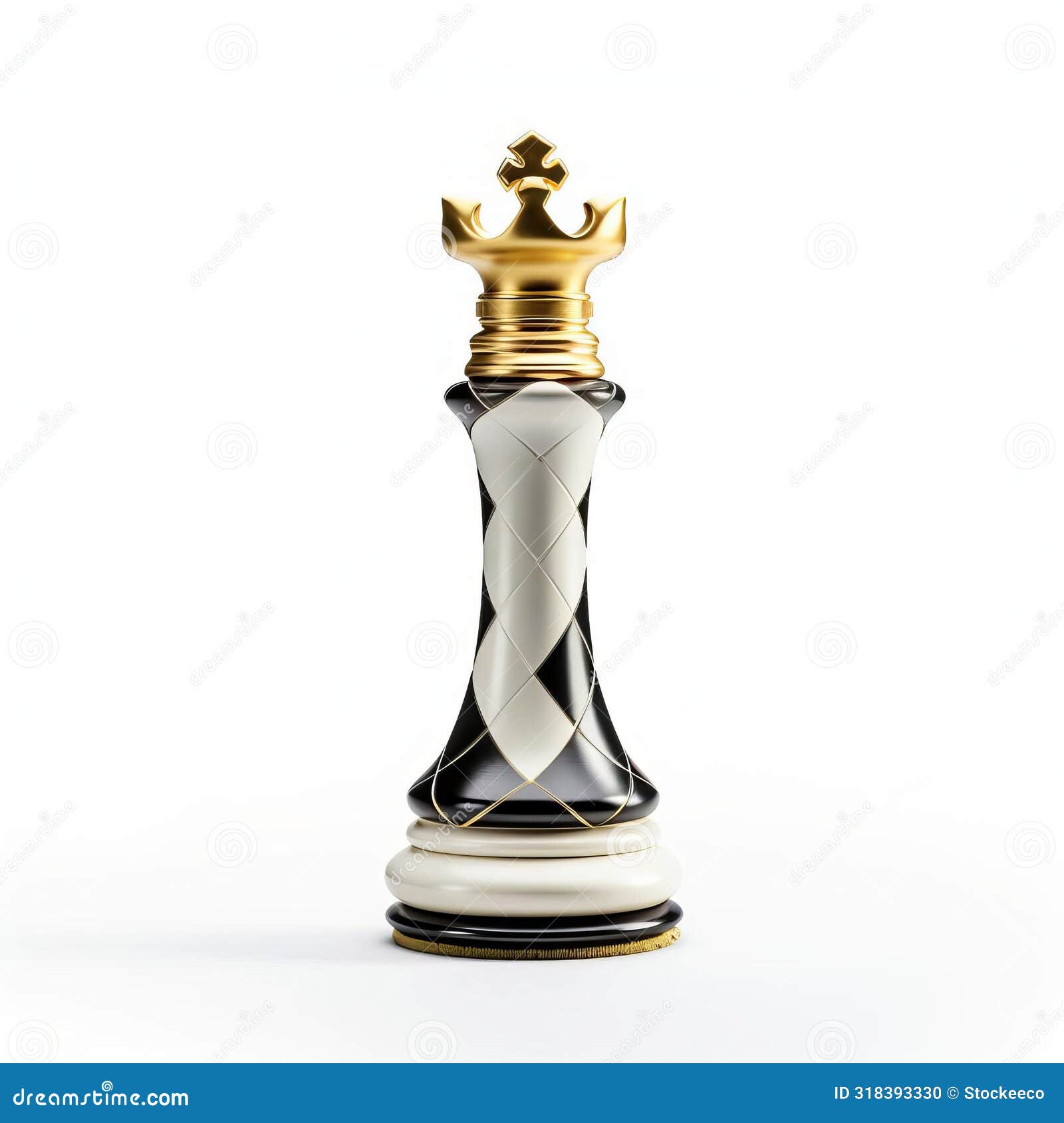 High-quality 3d Queen Chess Figure on White Background Stock ...