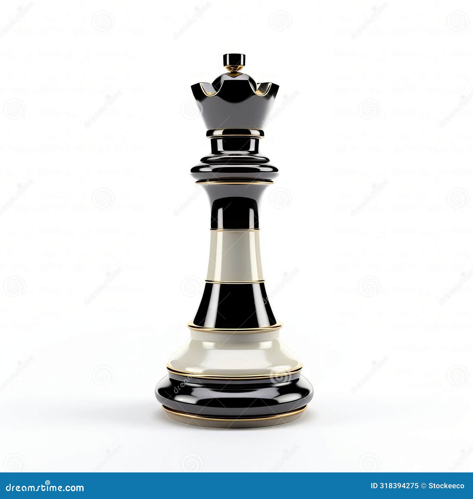 High-quality 3d Queen Chess Figure on White Background Stock ...