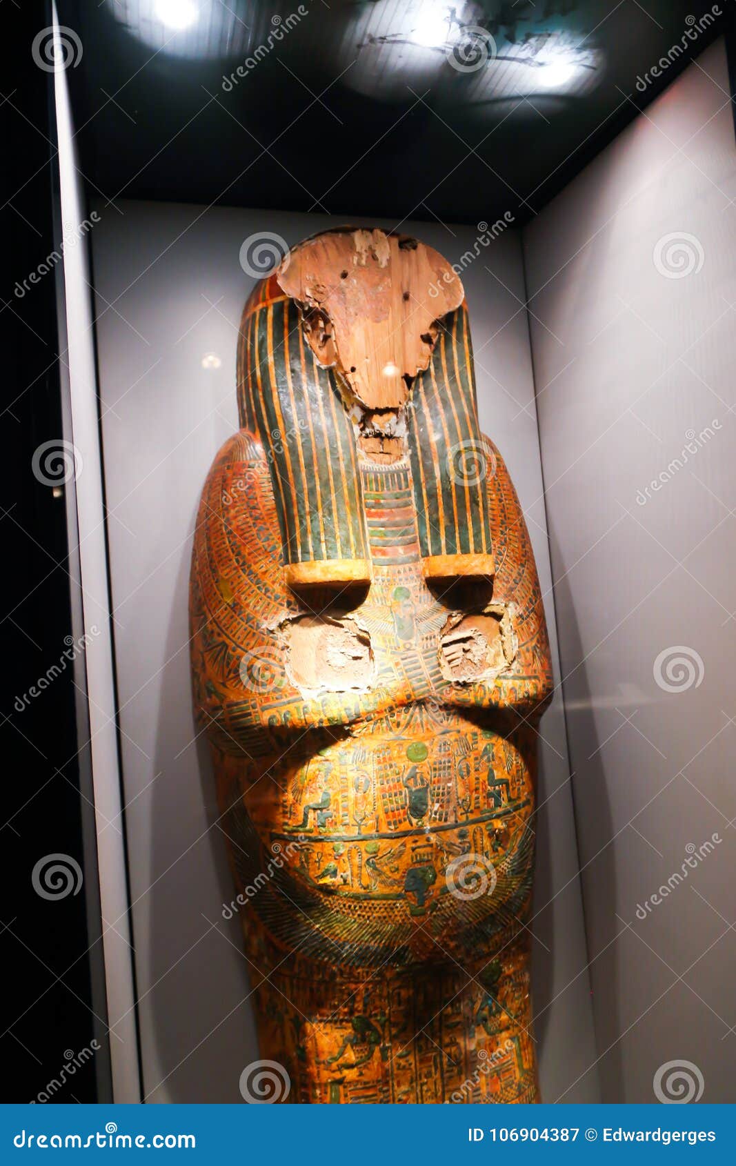 Queen Coffin at Museum of Embalming at Luxor, Egypt Editorial ...