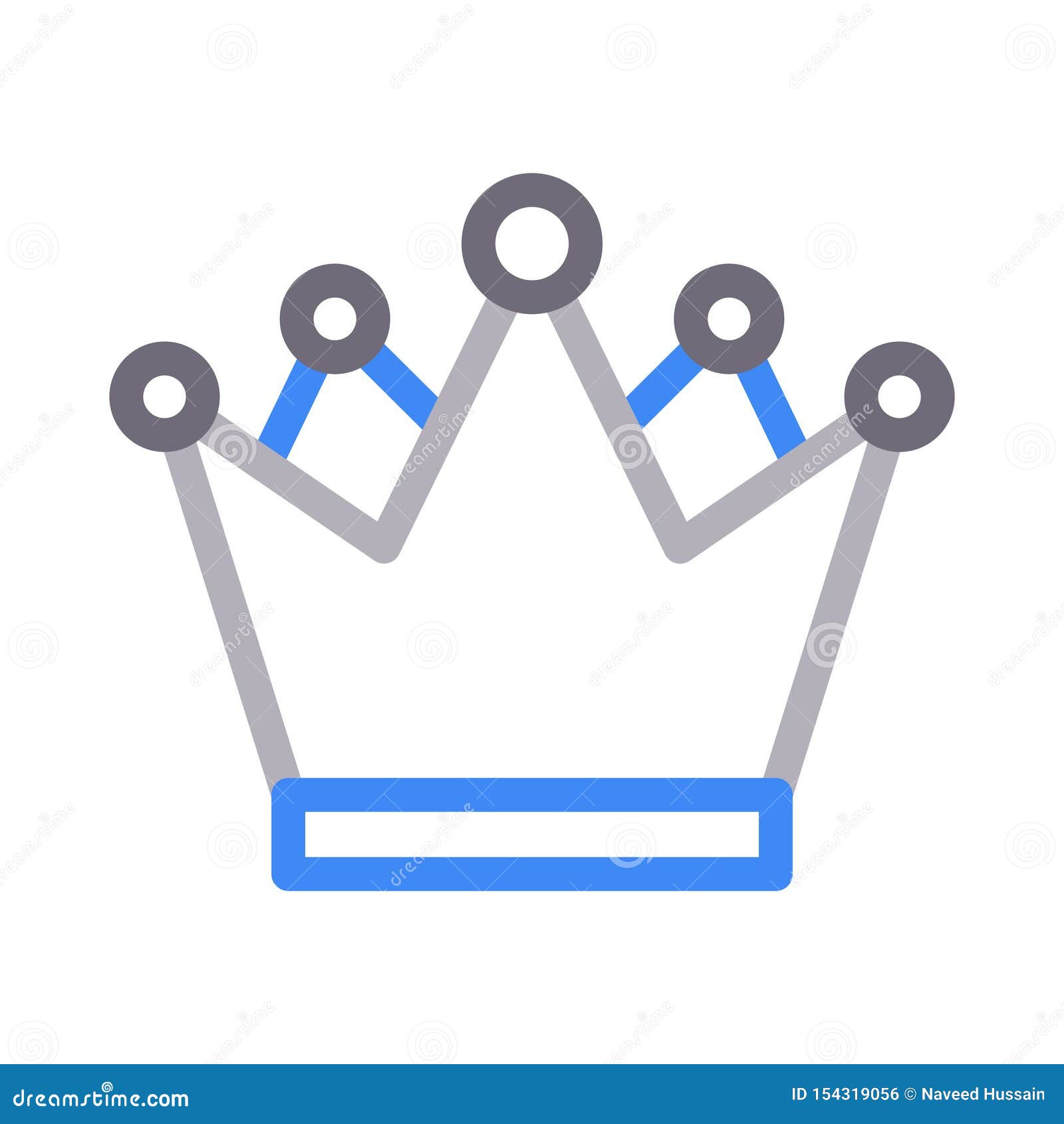 Queen Colour Line Vector Icon Stock Vector - Illustration of icon ...