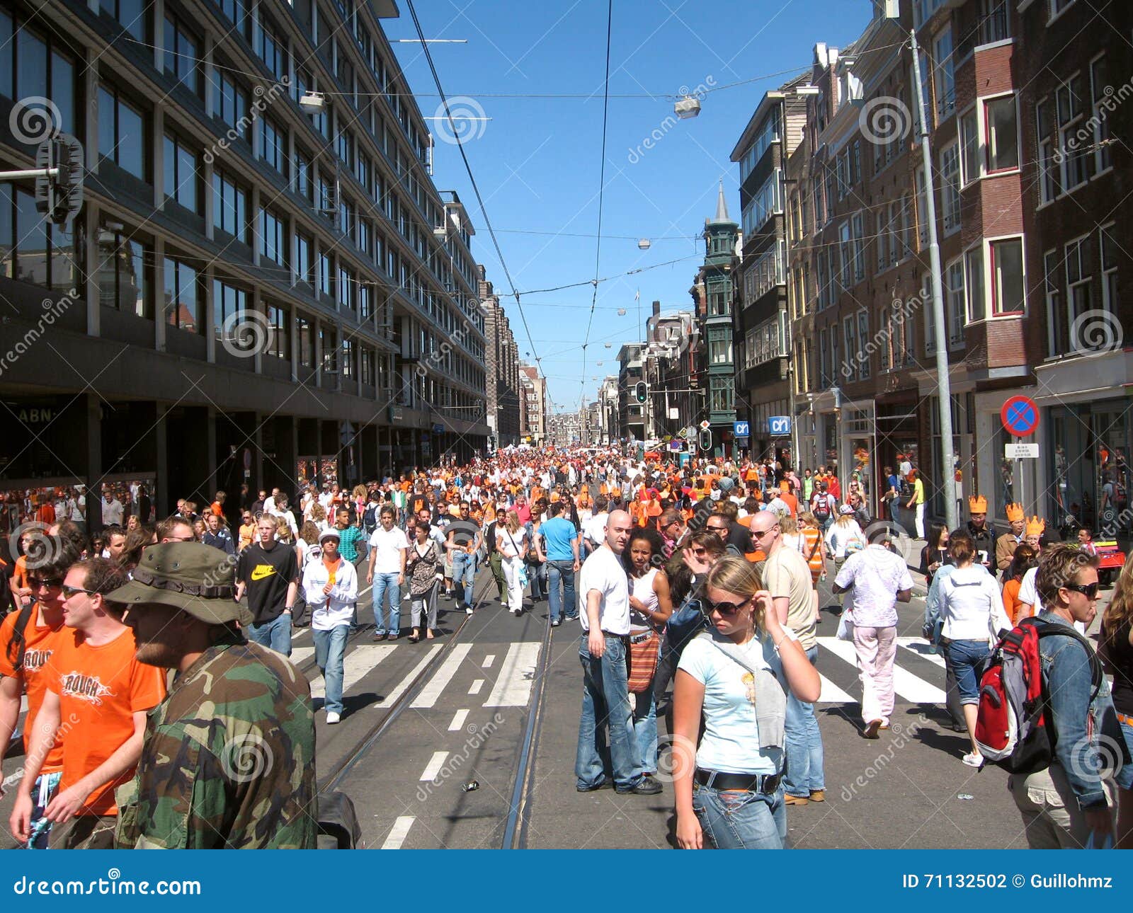 Queen day - Amsterdam editorial photography. Image of party - 71132502