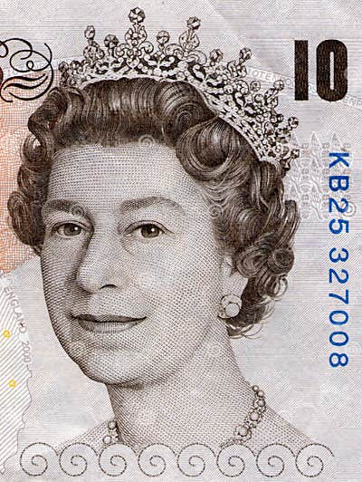 Queen Elizabeth editorial photo. Image of money, second - 46026986