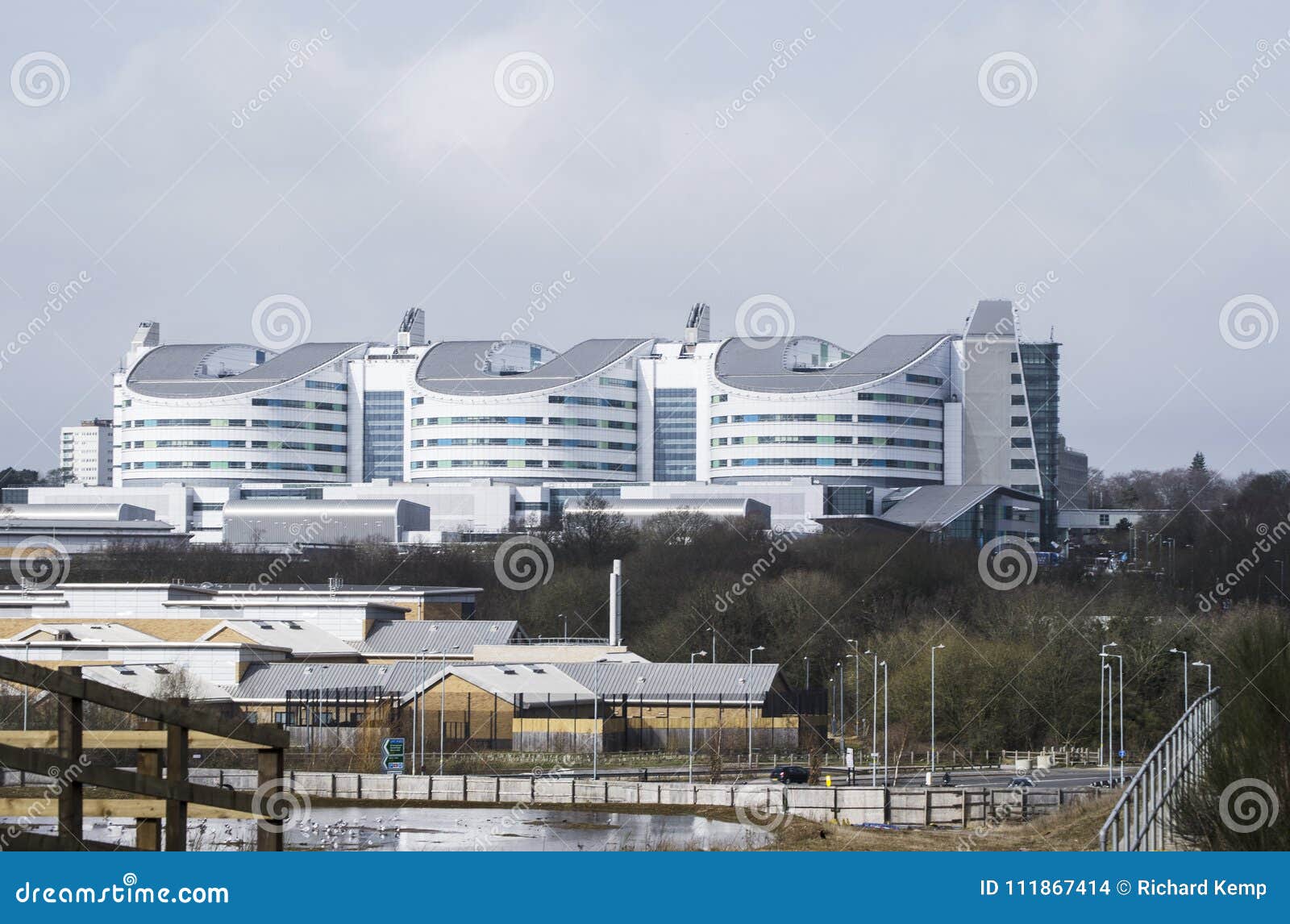 Queen Elizabeth Hospital in Birmingham Stock Photo - Image of mature ...