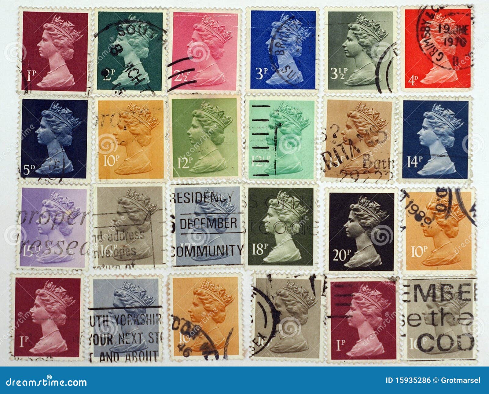 Queen Elizabeth.Postage Stamps. Editorial Photo - Image of queen ...