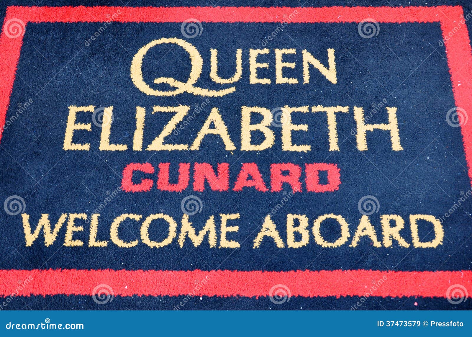 Queen Elizabeth S Welcome Carpet Editorial Stock Image - Image of ...