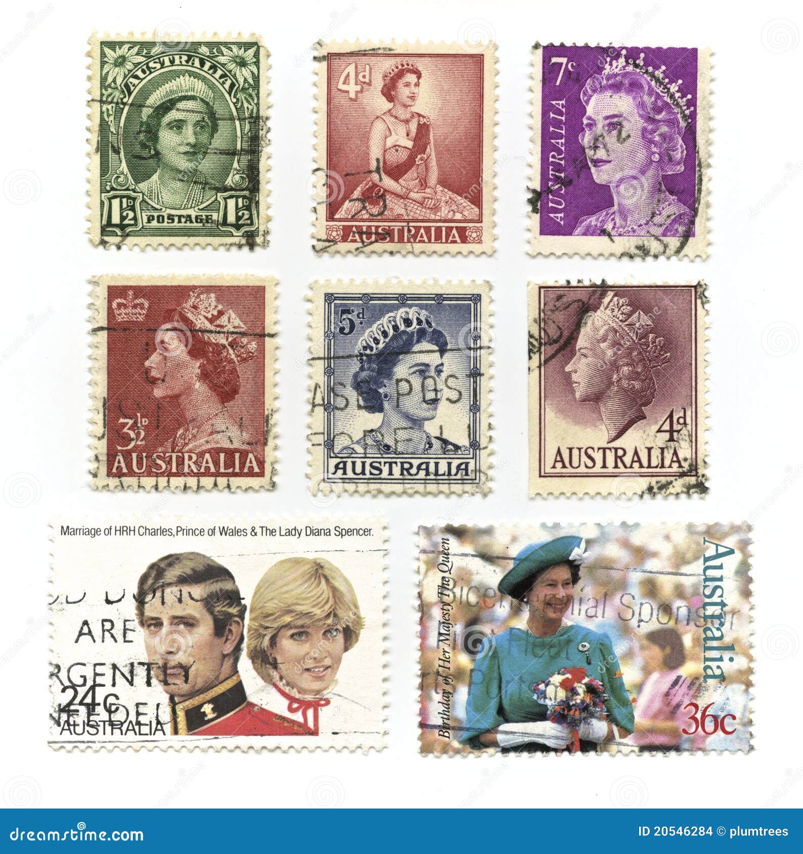 Queen Elizabeth Stamps Editorial Image | CartoonDealer.com #20546284