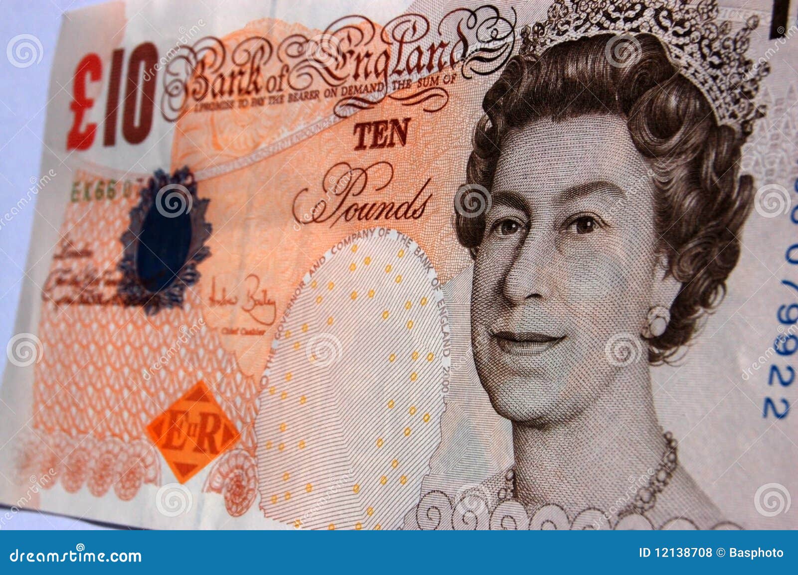 Queen Elizabeth Ten Pound Note Editorial Stock Photo - Image of money ...