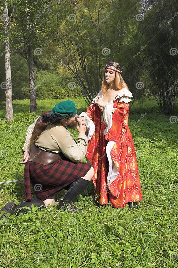 Queen with favorite stock photo. Image of costume, character - 1961638