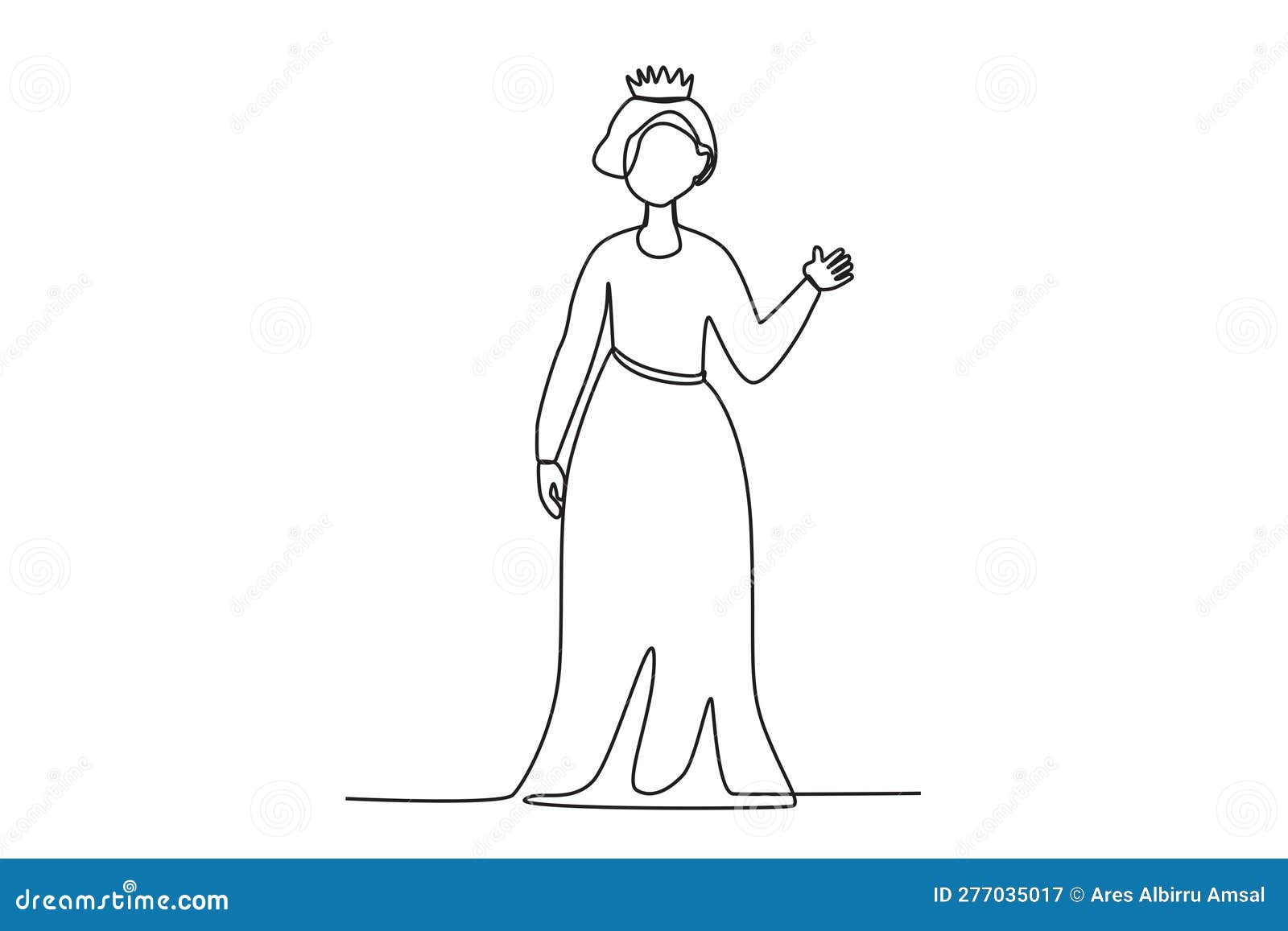 A Queen Greets the People at the Coronation Ceremony Stock Vector ...
