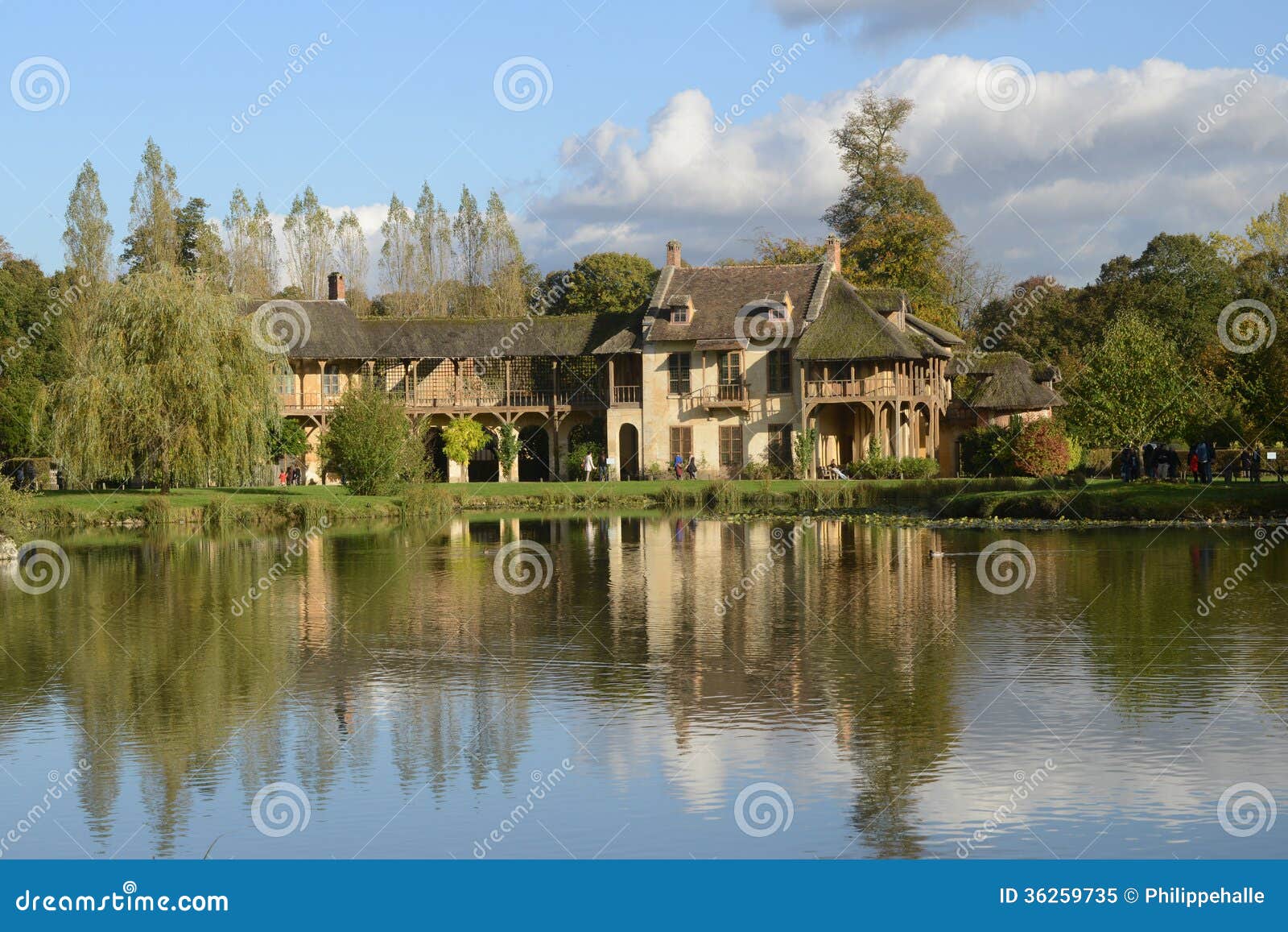 Queen Hamlet in the Park of Versailles Palace Stock Image - Image of ...