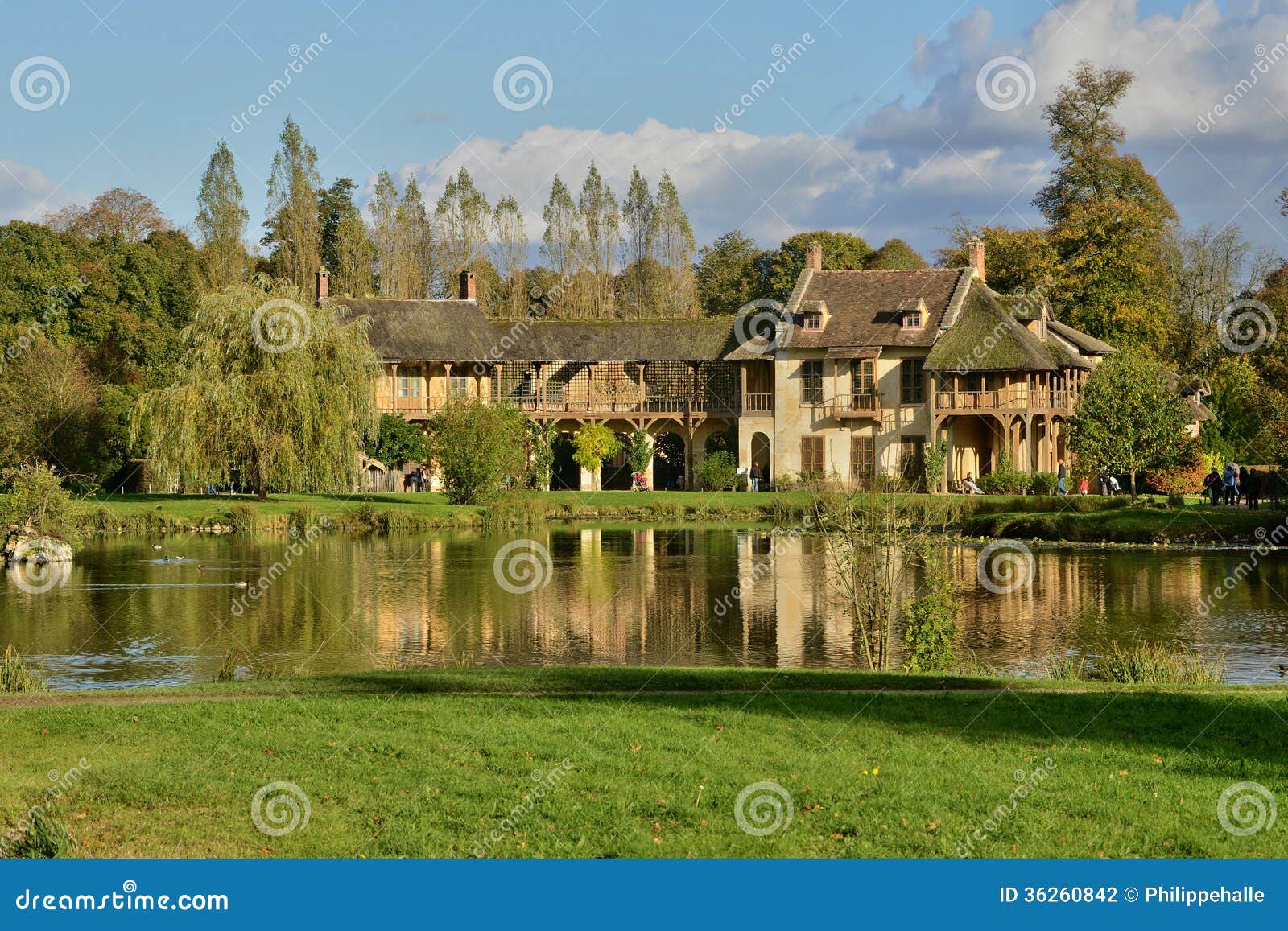 Queen Hamlet in the Park of Versailles Palace Stock Photo - Image of ...