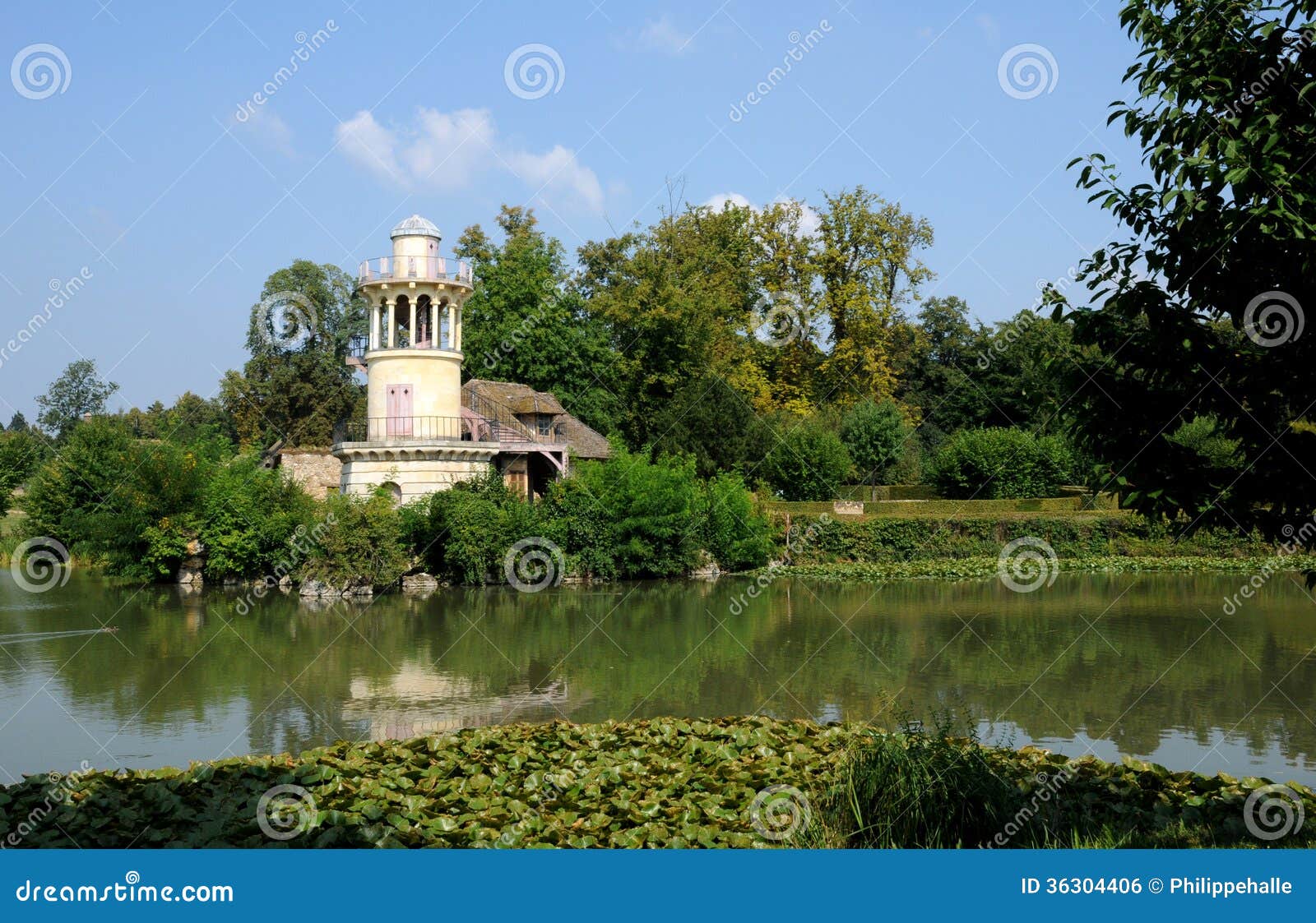 Queen Hamlet in the Park of Versailles Palace Stock Photo - Image of ...