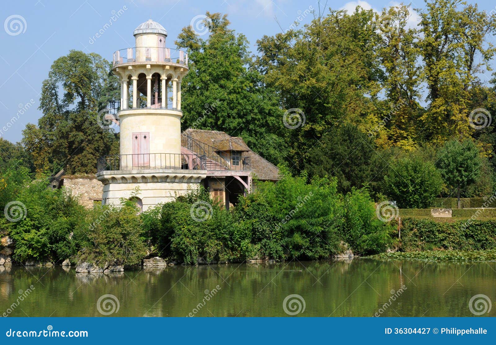 Queen Hamlet in the Park of Versailles Palace Stock Image - Image of ...