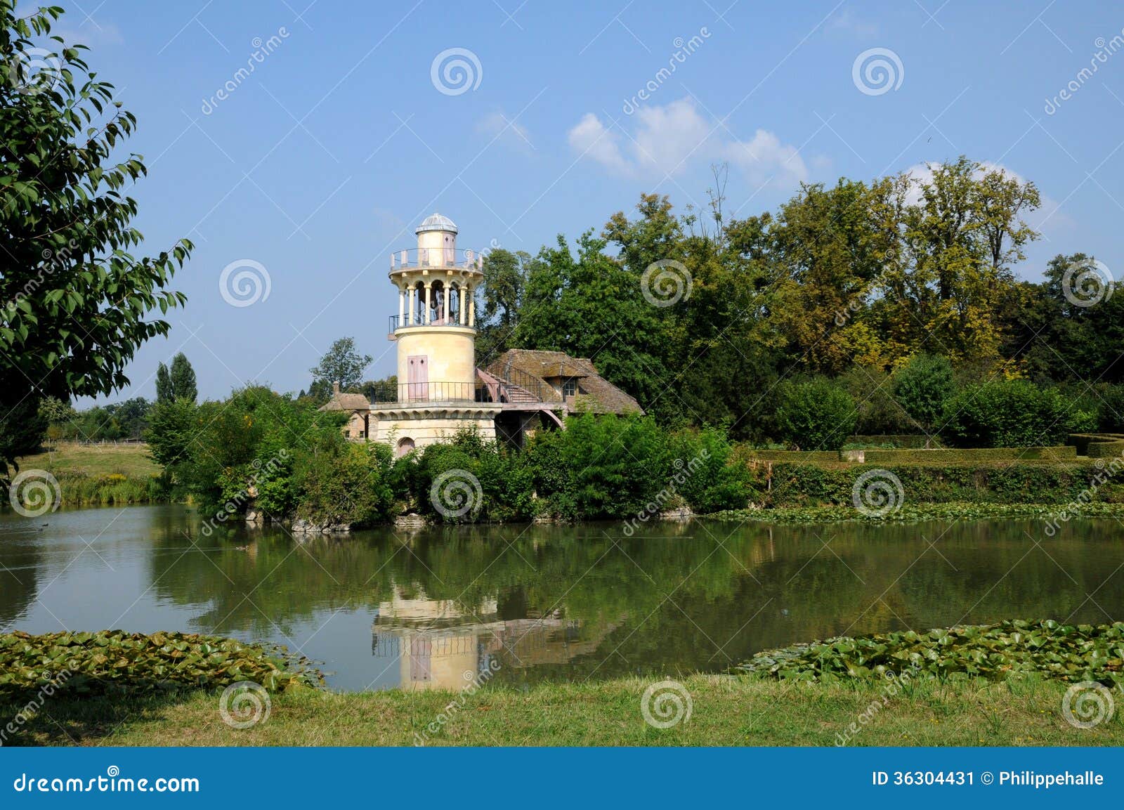 Queen Hamlet in the Park of Versailles Palace Stock Image - Image of ...