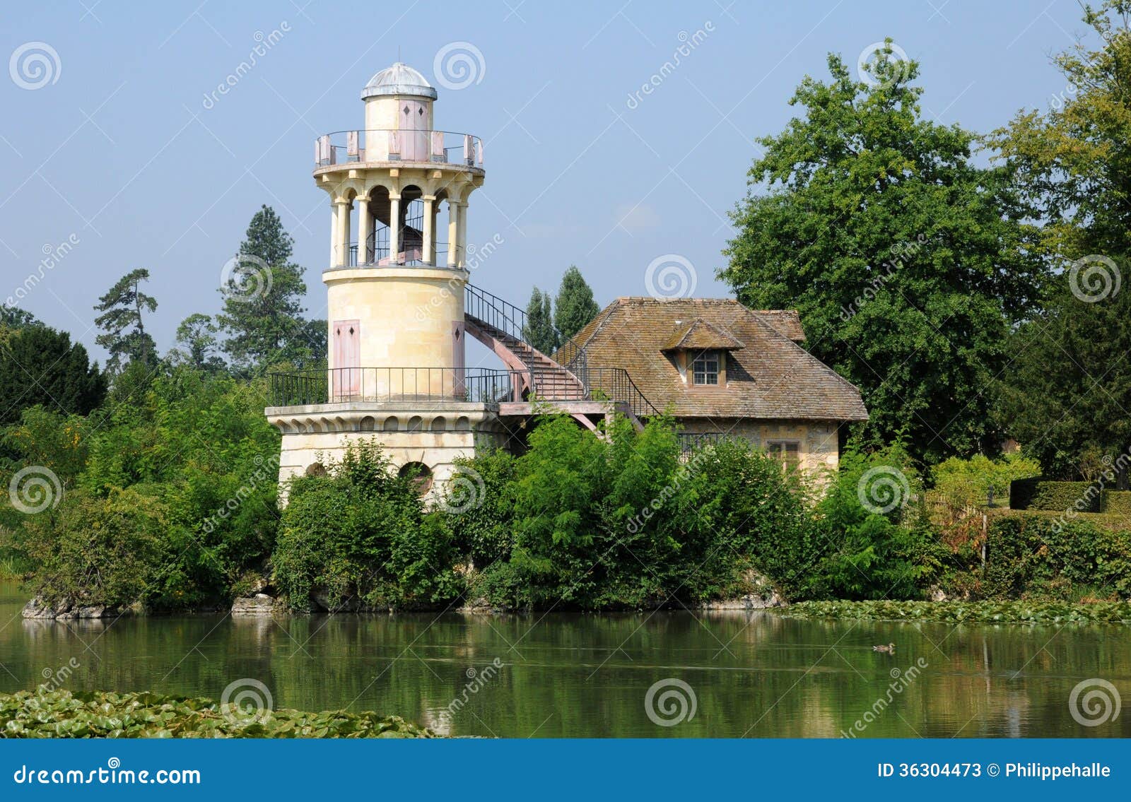 Queen Hamlet in the Park of Versailles Palace Stock Image - Image of ...