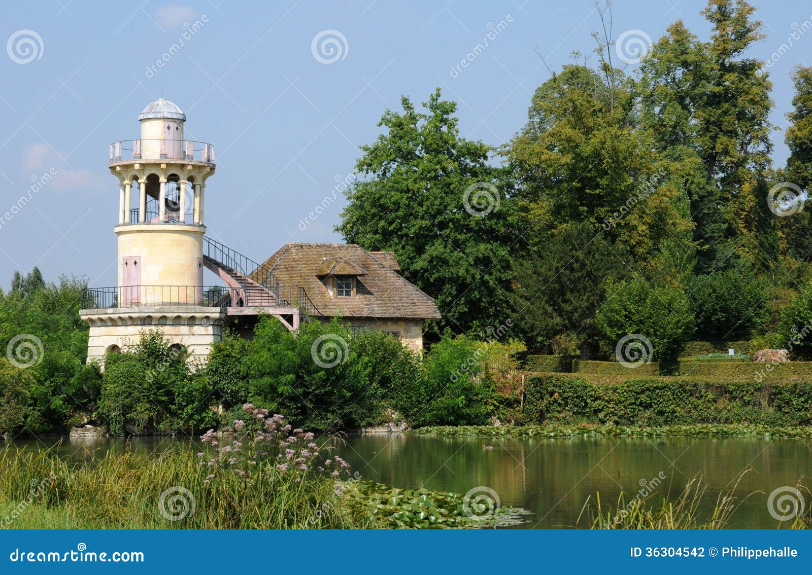 Queen Hamlet in the Park of Versailles Palace Stock Photo - Image of ...