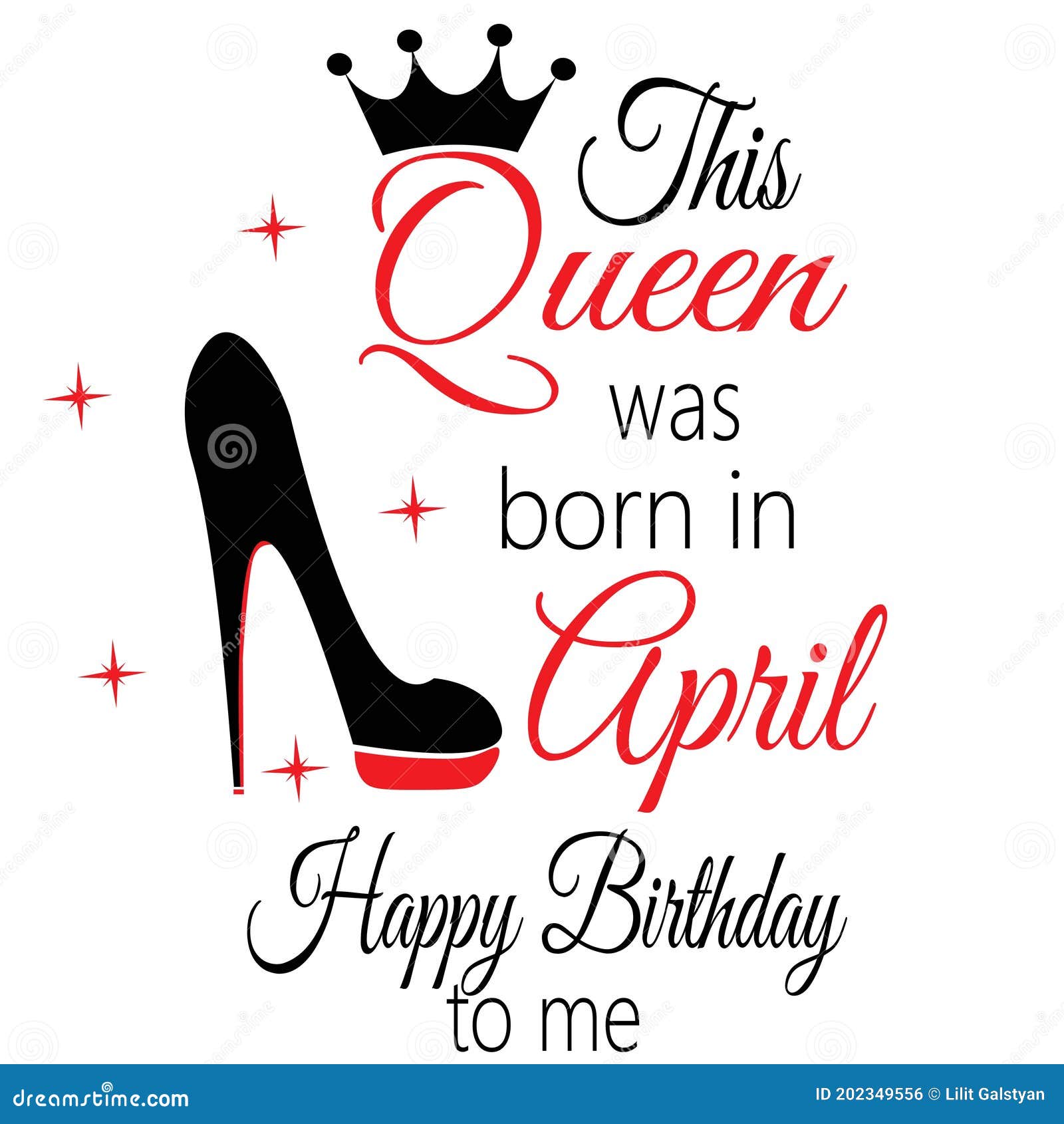 Queen Happy Birthday Vector Illustration Stock Vector - Illustration of ...