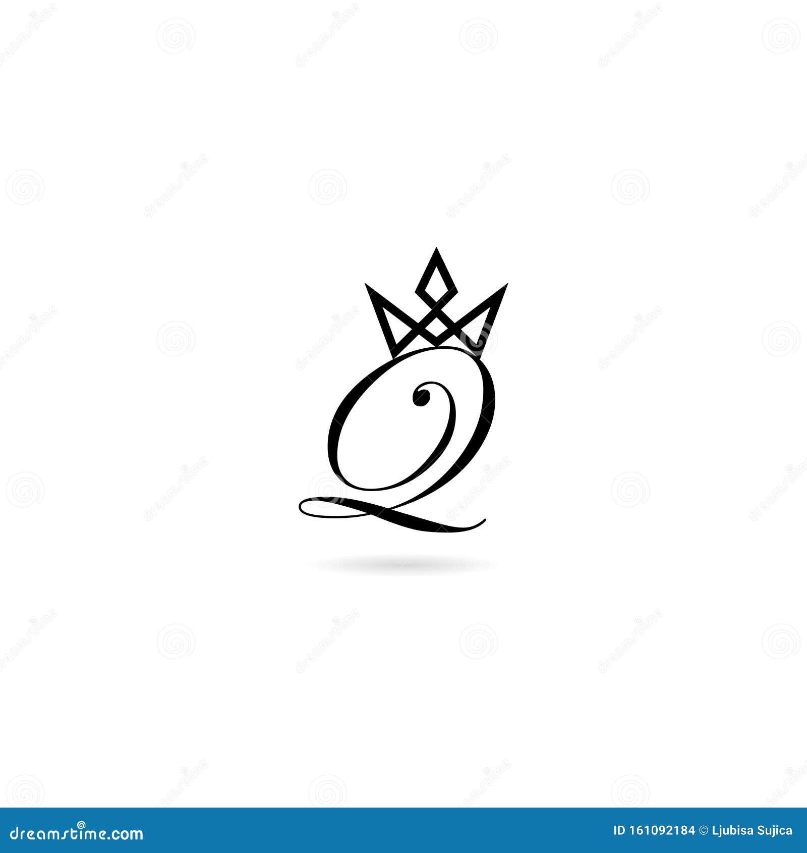 Queen Icon. Trendy Queen Logo Concept On White Background From F Vector ...