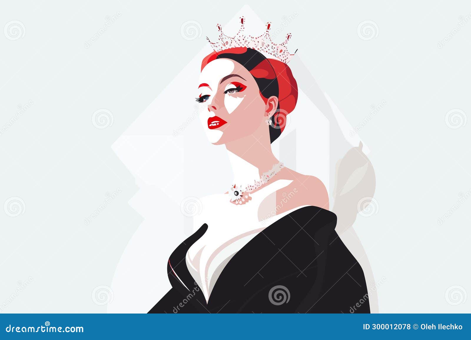 Queen Isolated Vector Style Illustration Stock Vector - Illustration of ...
