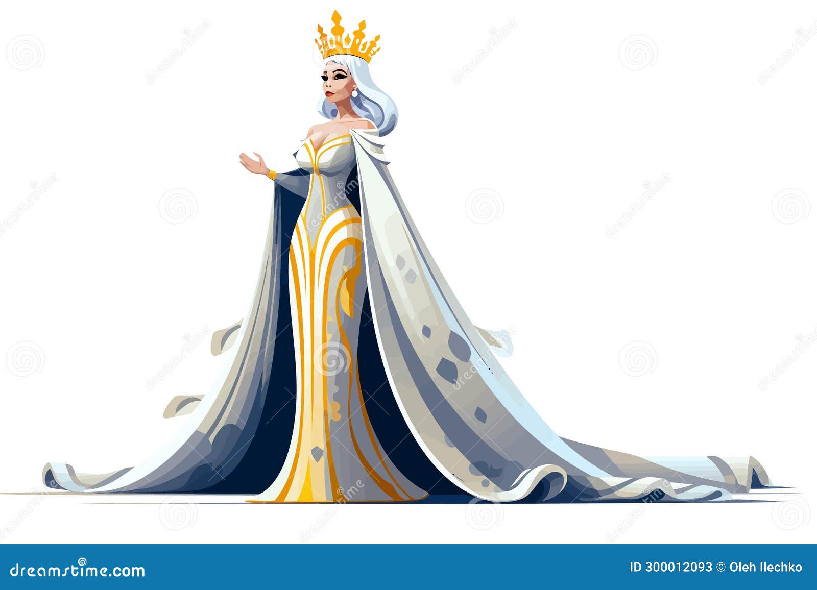 Queen Isolated Vector Style Illustration Stock Vector - Illustration of ...