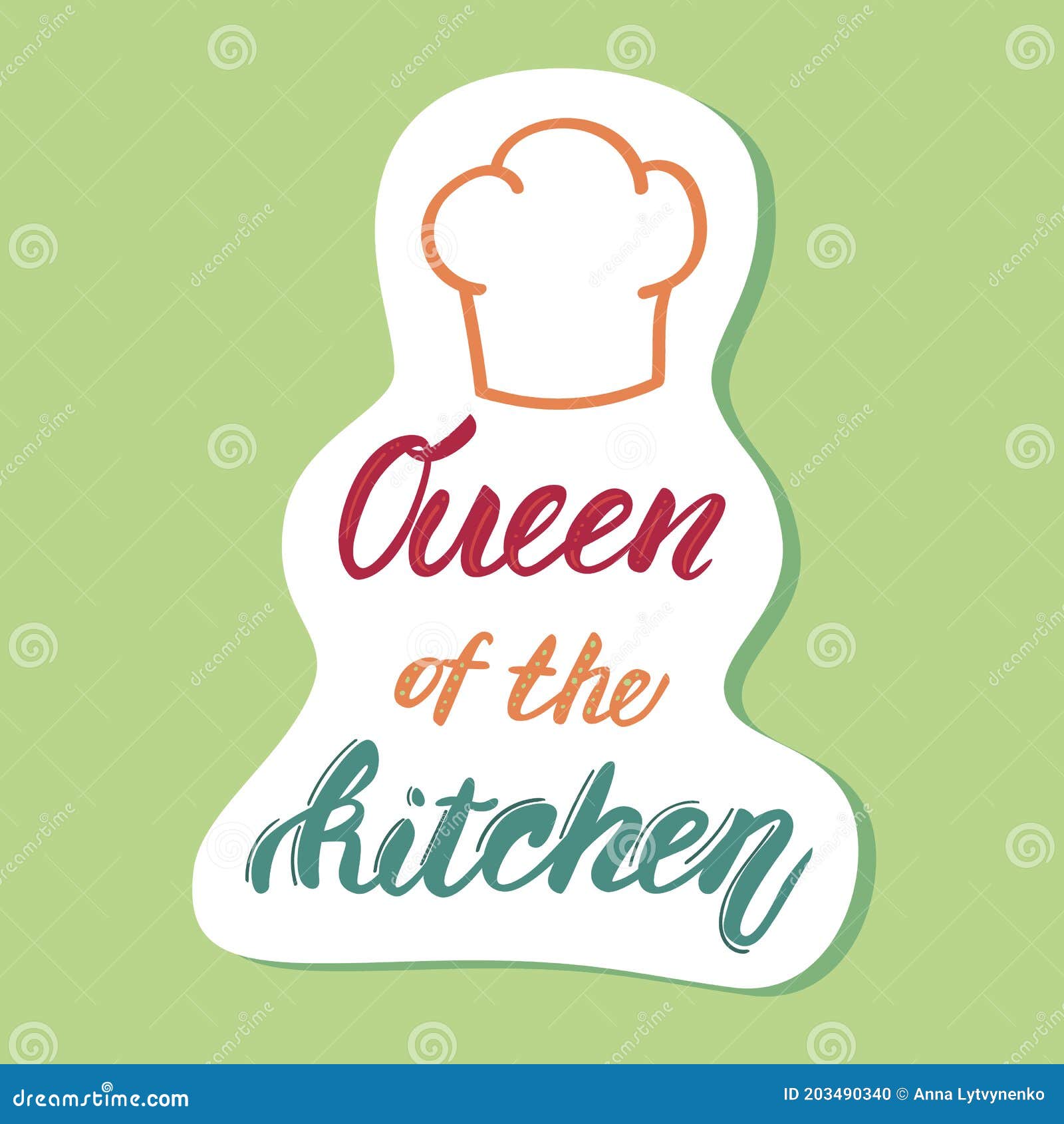 Queen of the Kitchen - Lettering for Print, Poster, Chalkboard Design ...