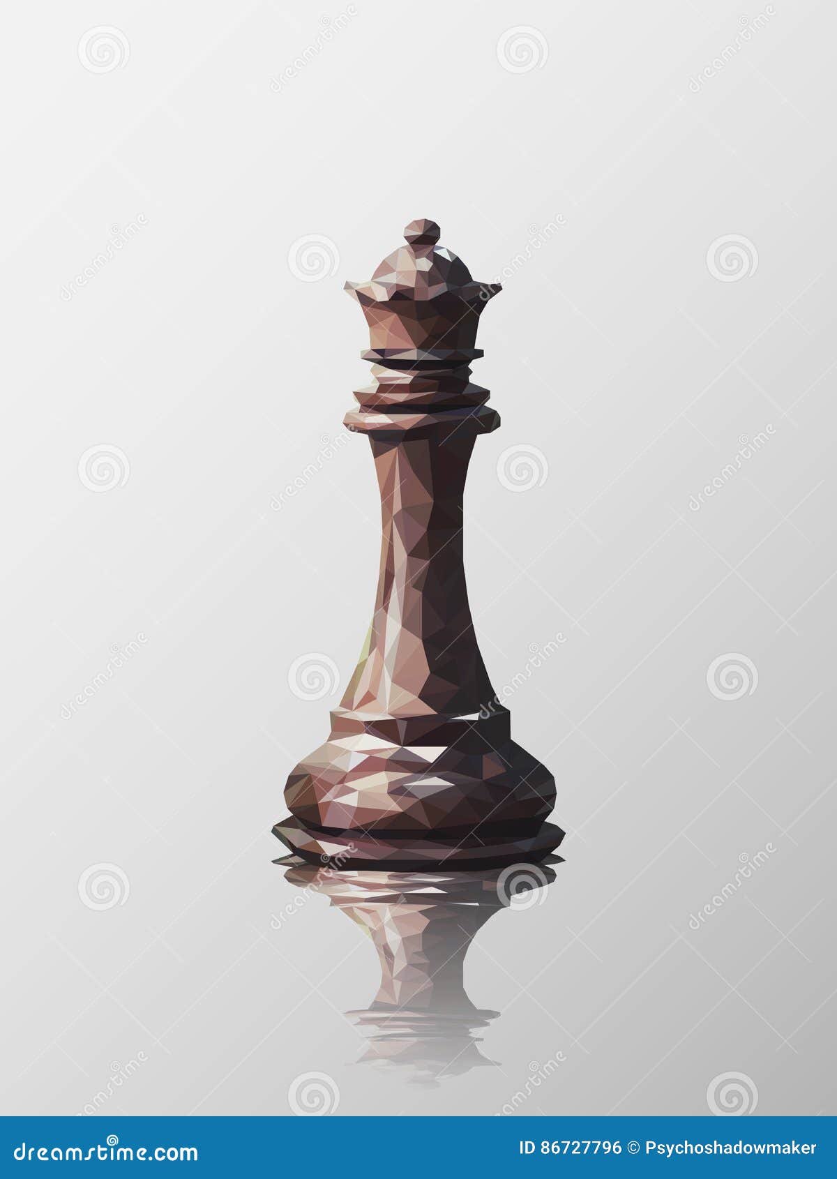 Queen low poly stock vector. Illustration of polygon - 86727796