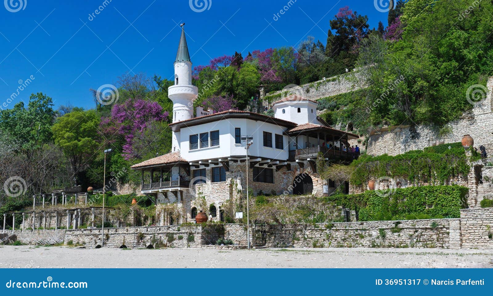 Queen Mary S Palace in Balchik Stock Image - Image of home, romania ...
