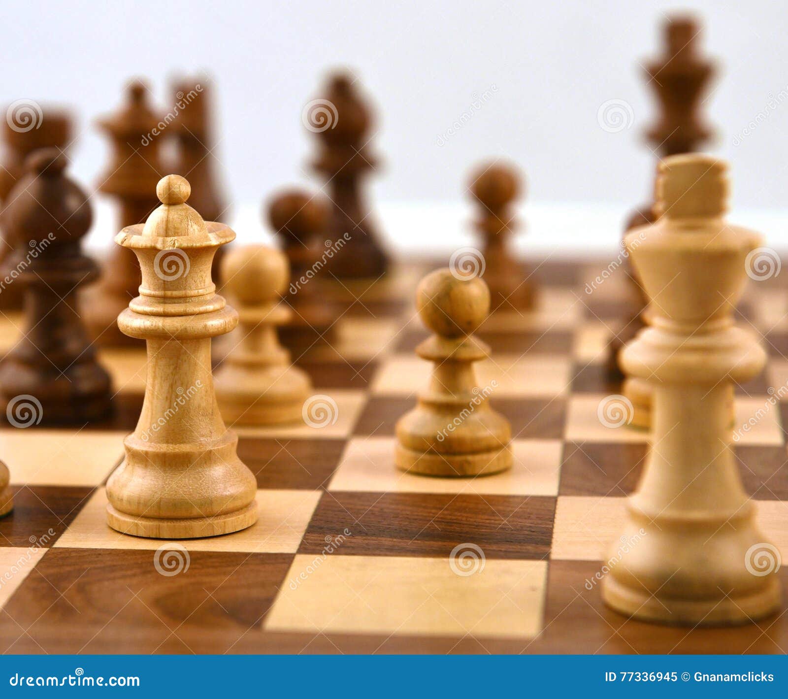 QUEEN and PAWN on the CHESS BOARD Stock Image - Image of play, queen ...
