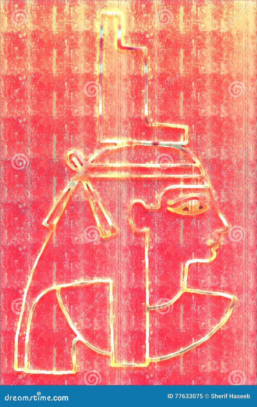 QUEEN of the Pharaonic stock image. Image of look, features - 77633075