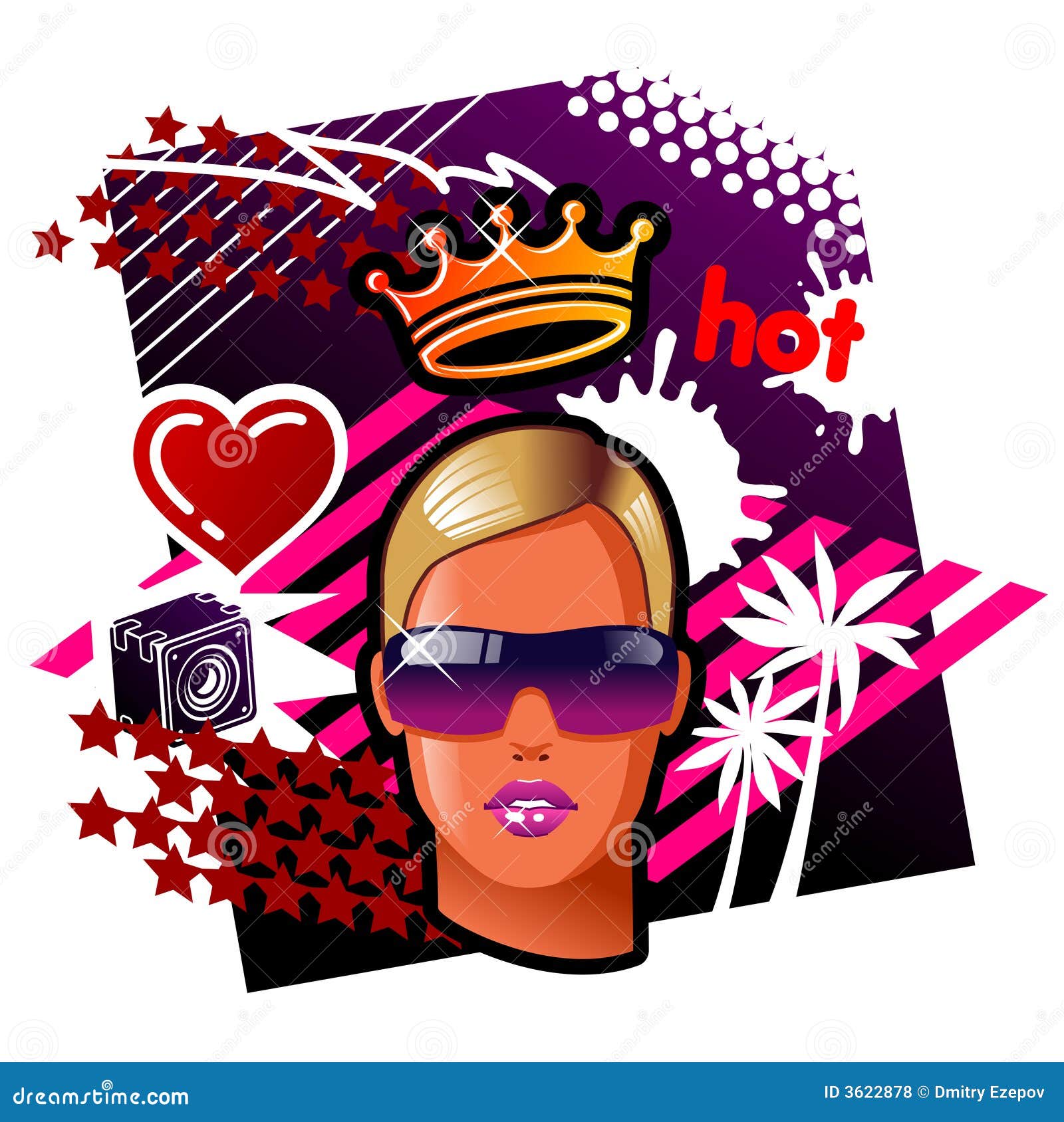 Queen of the Rave stock vector. Illustration of luxury - 3622878