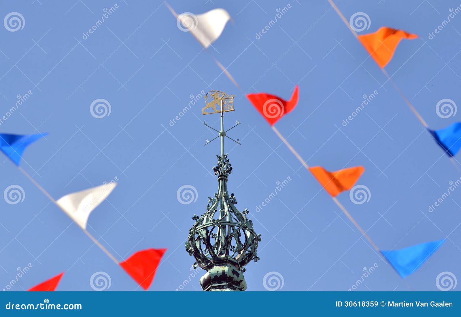 Queen s day in Leiden. stock image. Image of flag, traditional - 30618359