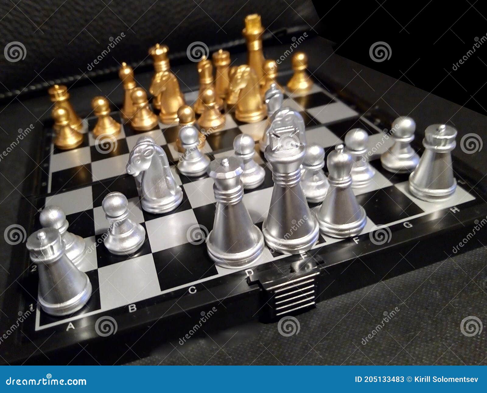 Queen`s Gambit stock image. Image of middlegame, bishop - 205133483