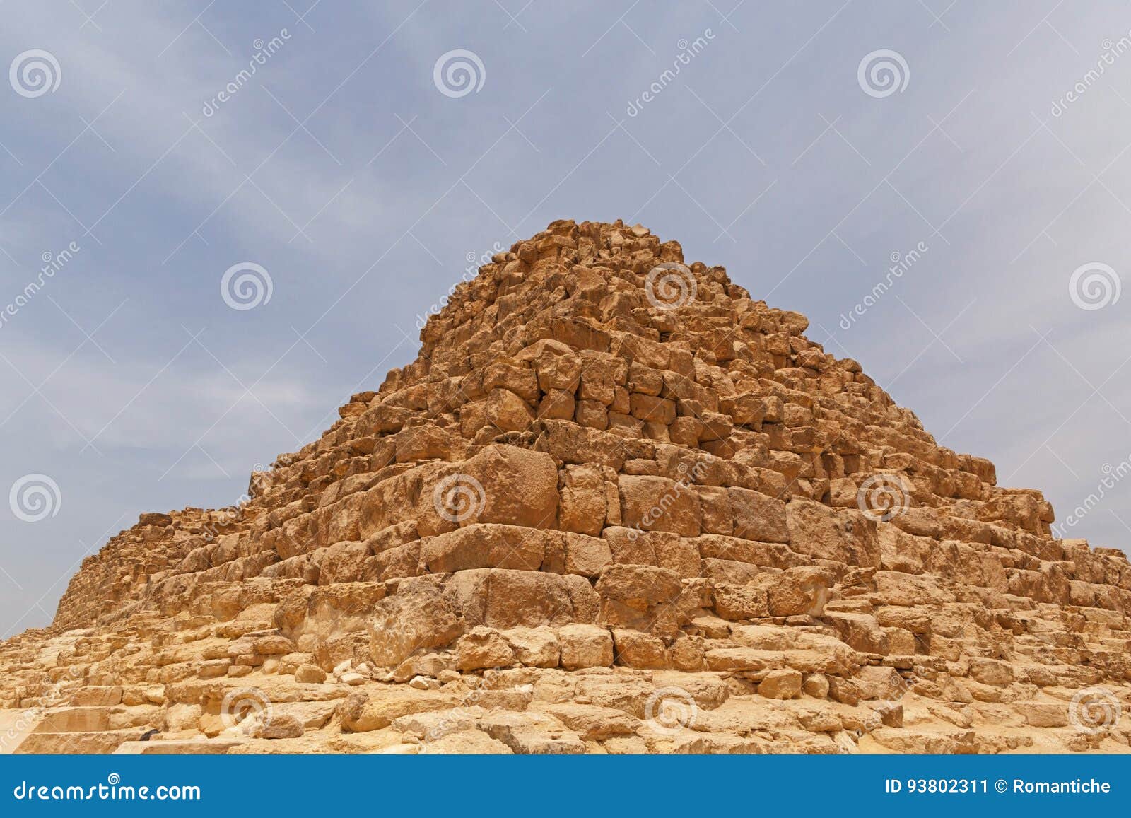 Queen`s pyramid in Giza stock image. Image of monument - 93802311