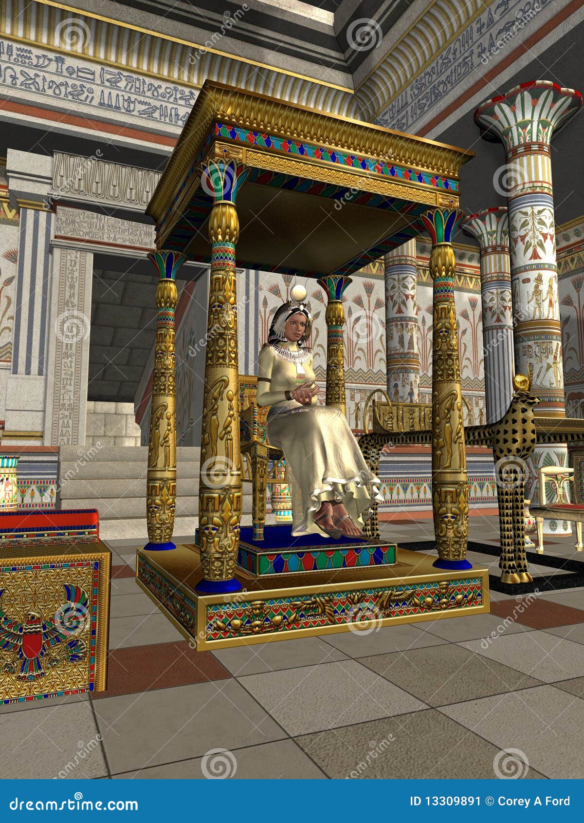 Queen On Throne Picture