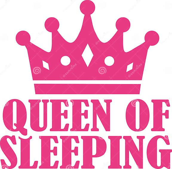 Queen of Sleeping stock vector. Illustration of night - 107192505