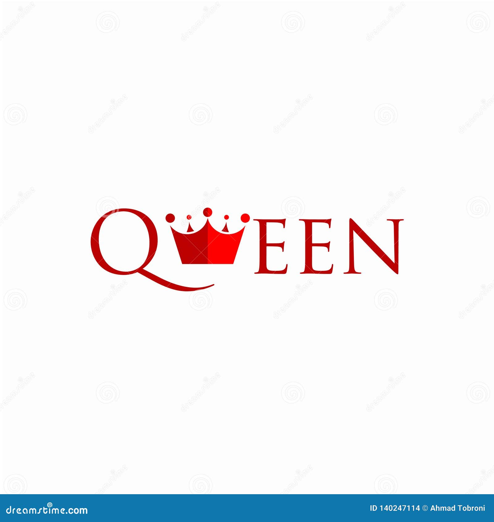 Queen Vector Template Design Illustration Stock Vector - Illustration ...
