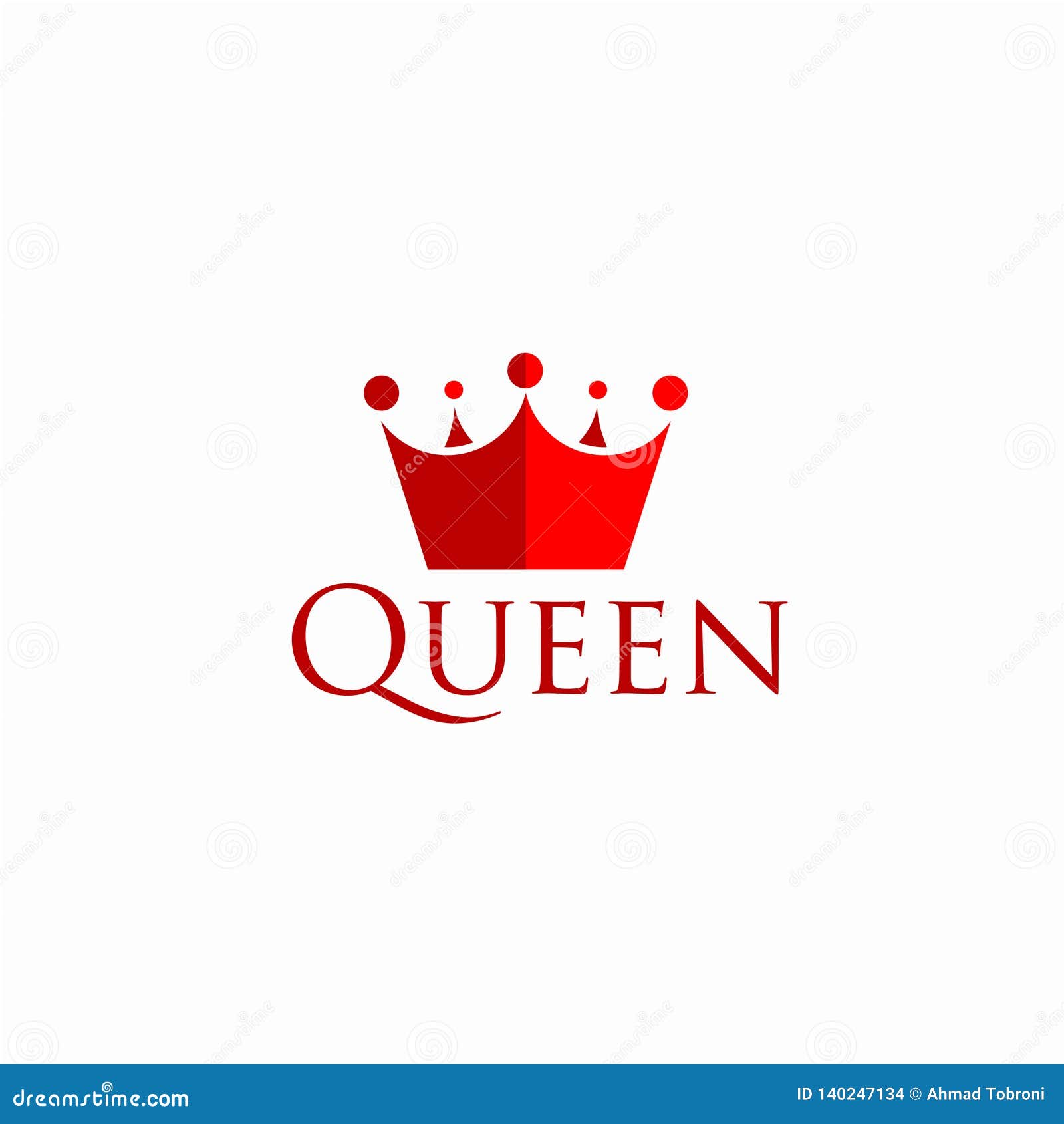 Queen Vector Template Design Illustration Stock Vector - Illustration ...