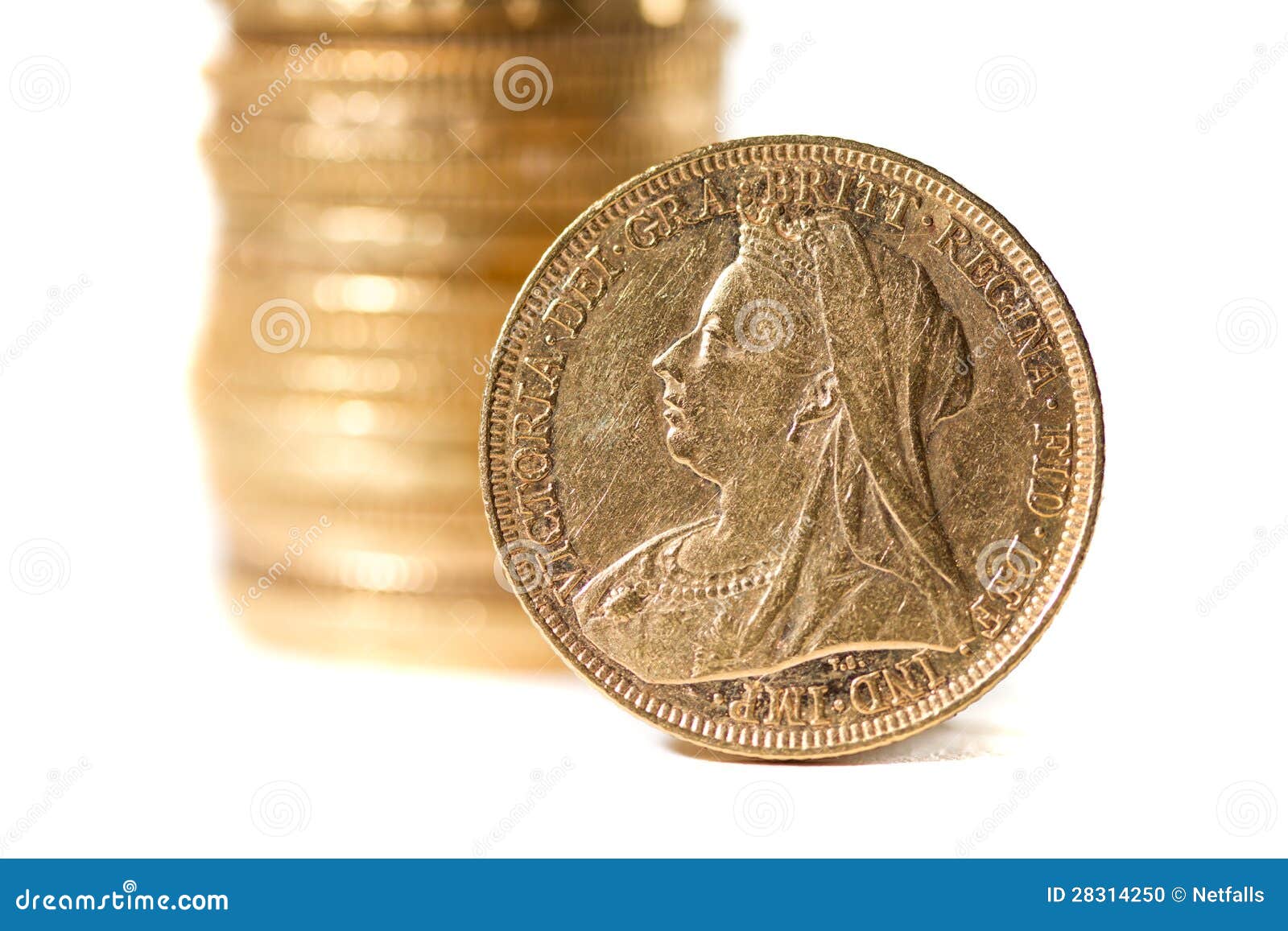 Queen Victoria coins stock photo. Image of income, cash - 28314250