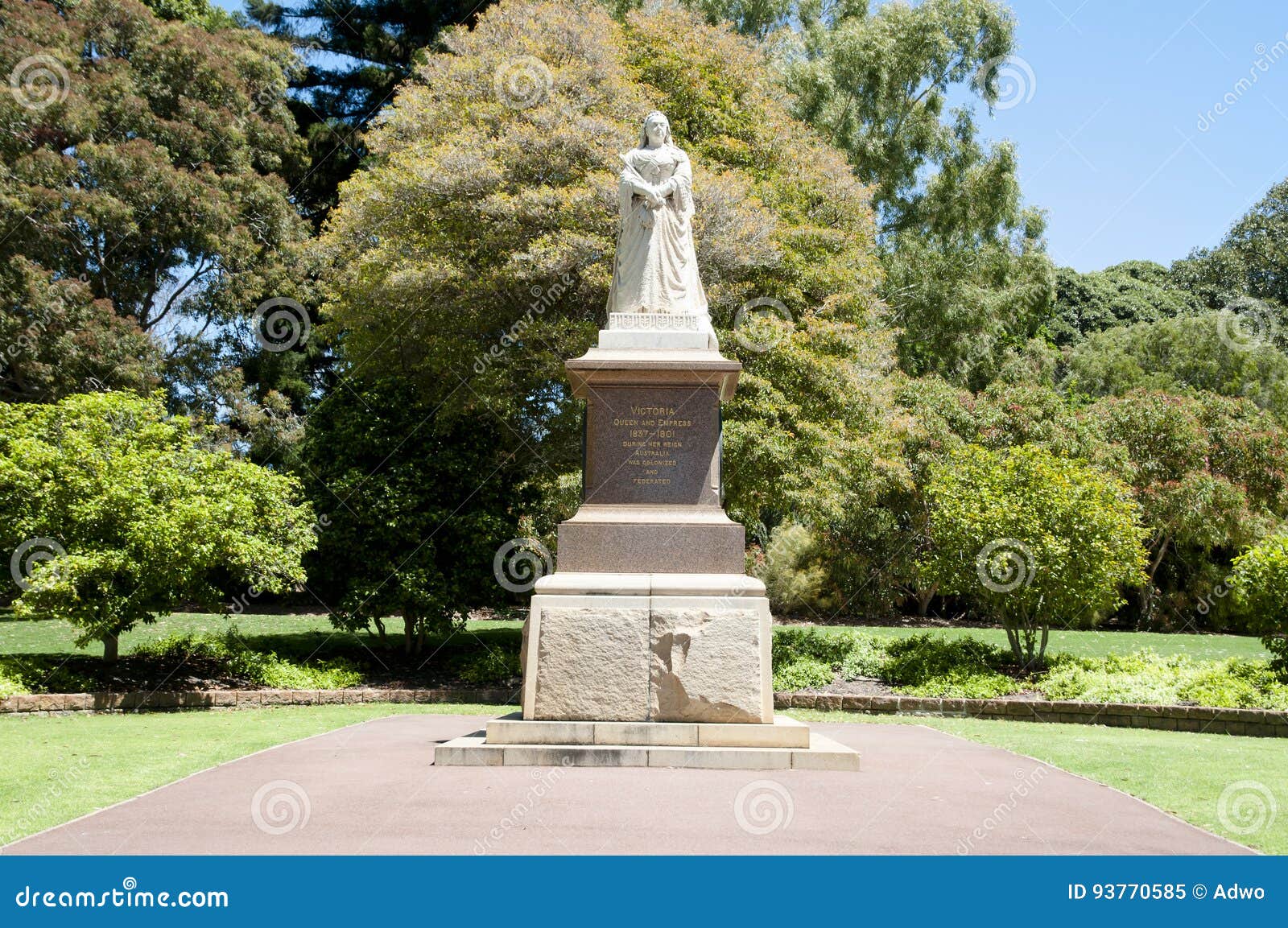 Queen Victoria Statue - Perth - Australia Stock Image - Image of ...