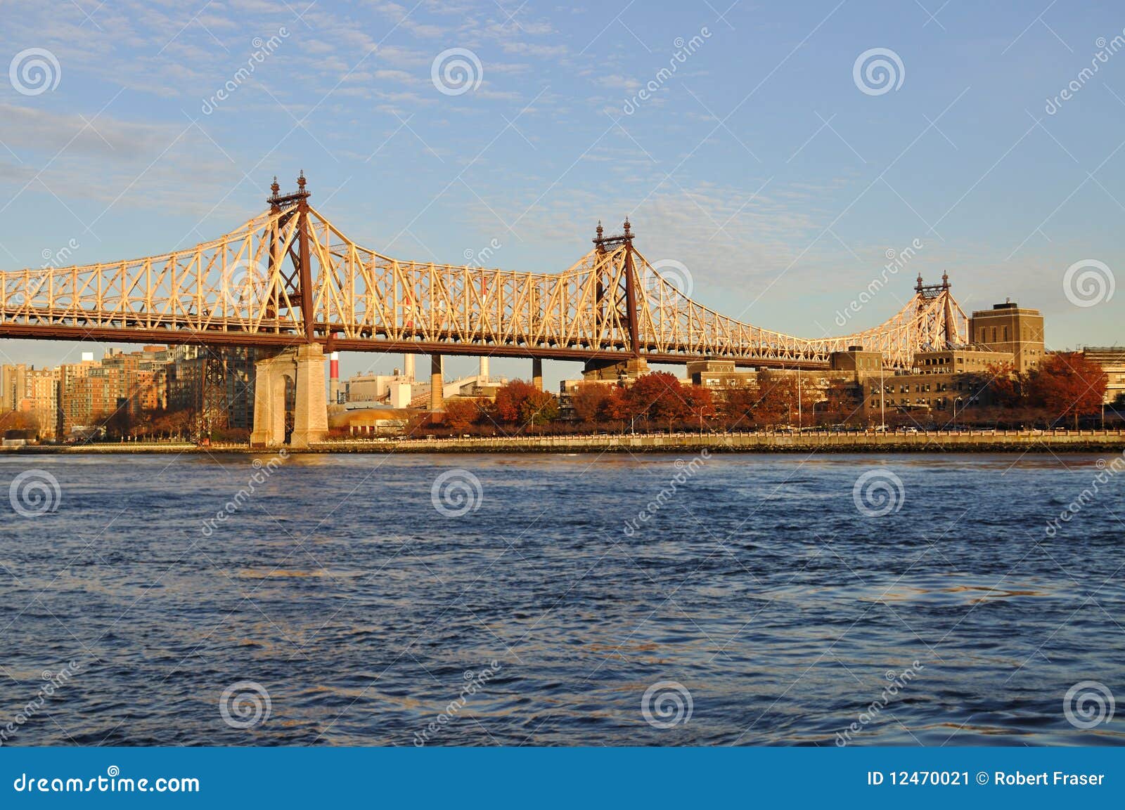Queensboro Bridge stock image. Image of urban, island - 12470021