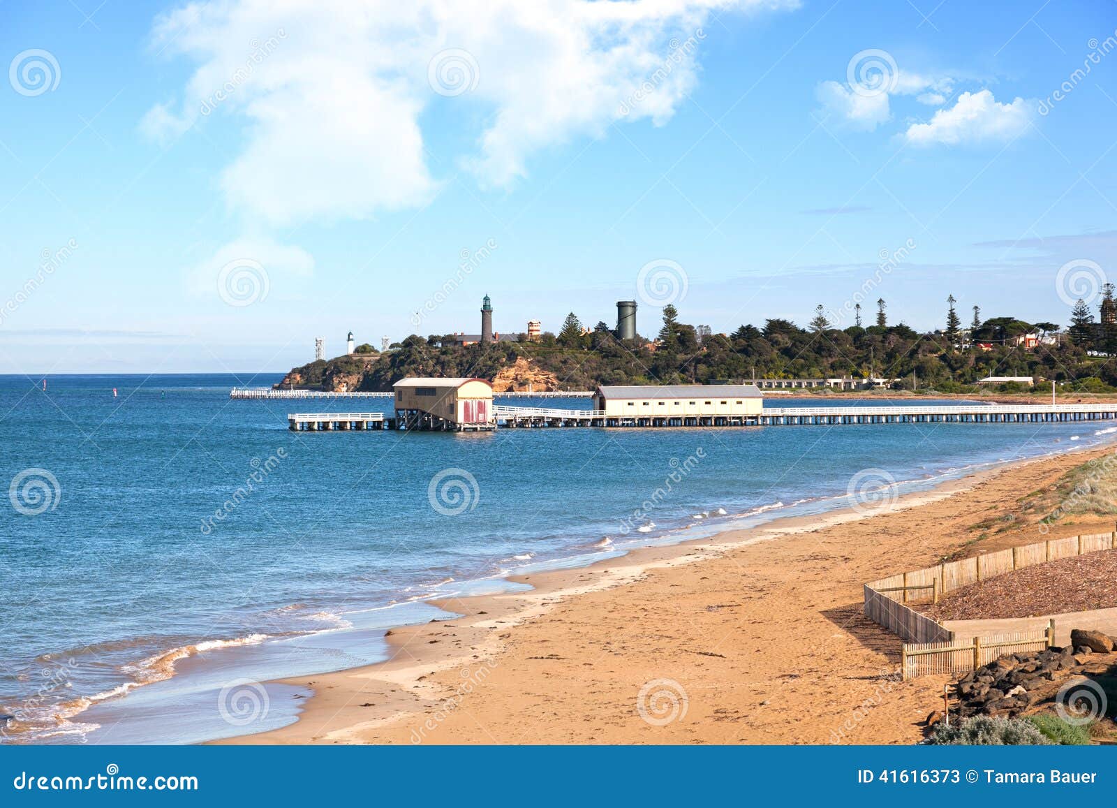 Queenscliff Pier, Australia Stock Image - Image of seaside, ocean: 41616373