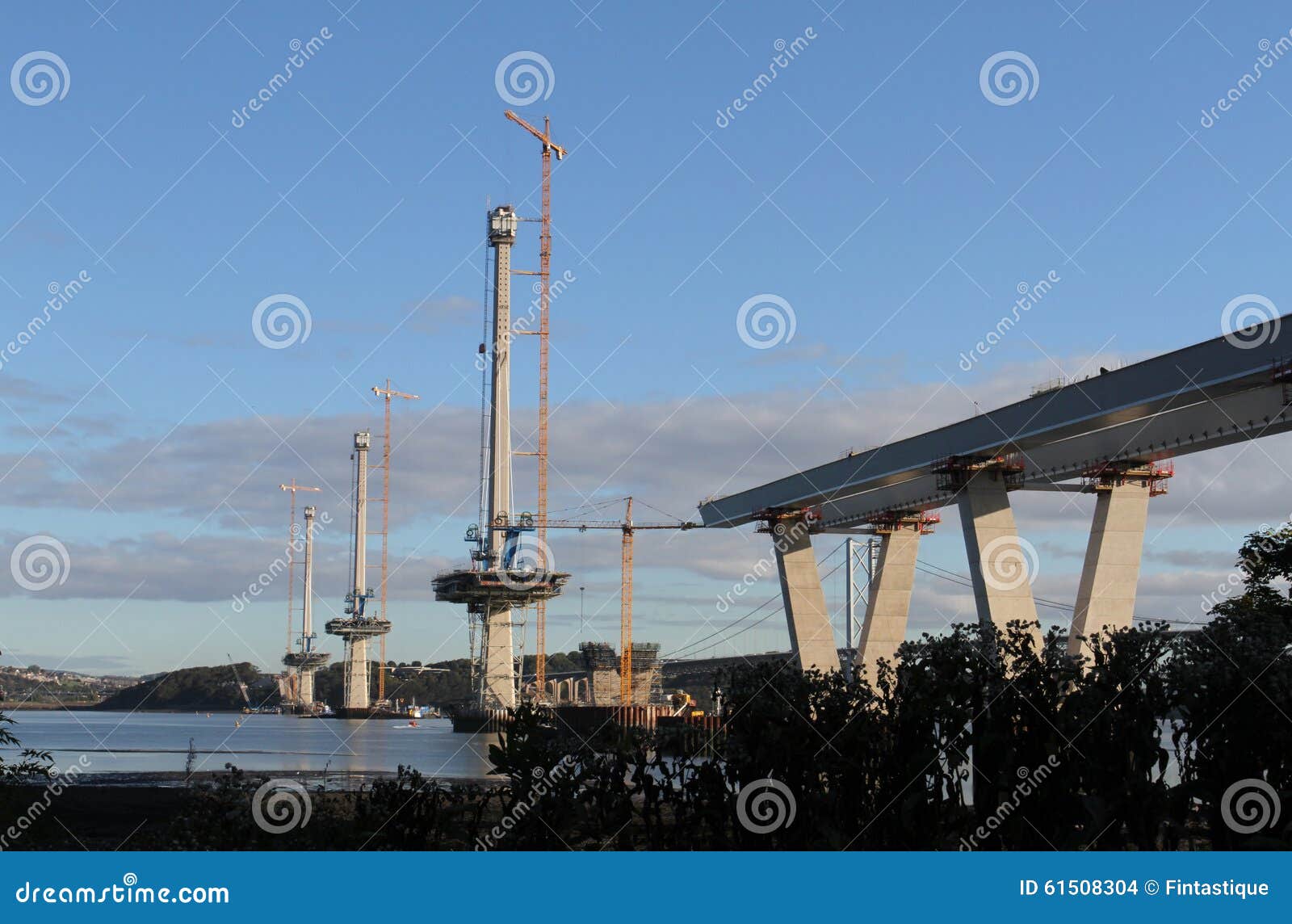 Queensferry Crossing Under Construction Editorial Stock Image - Image ...